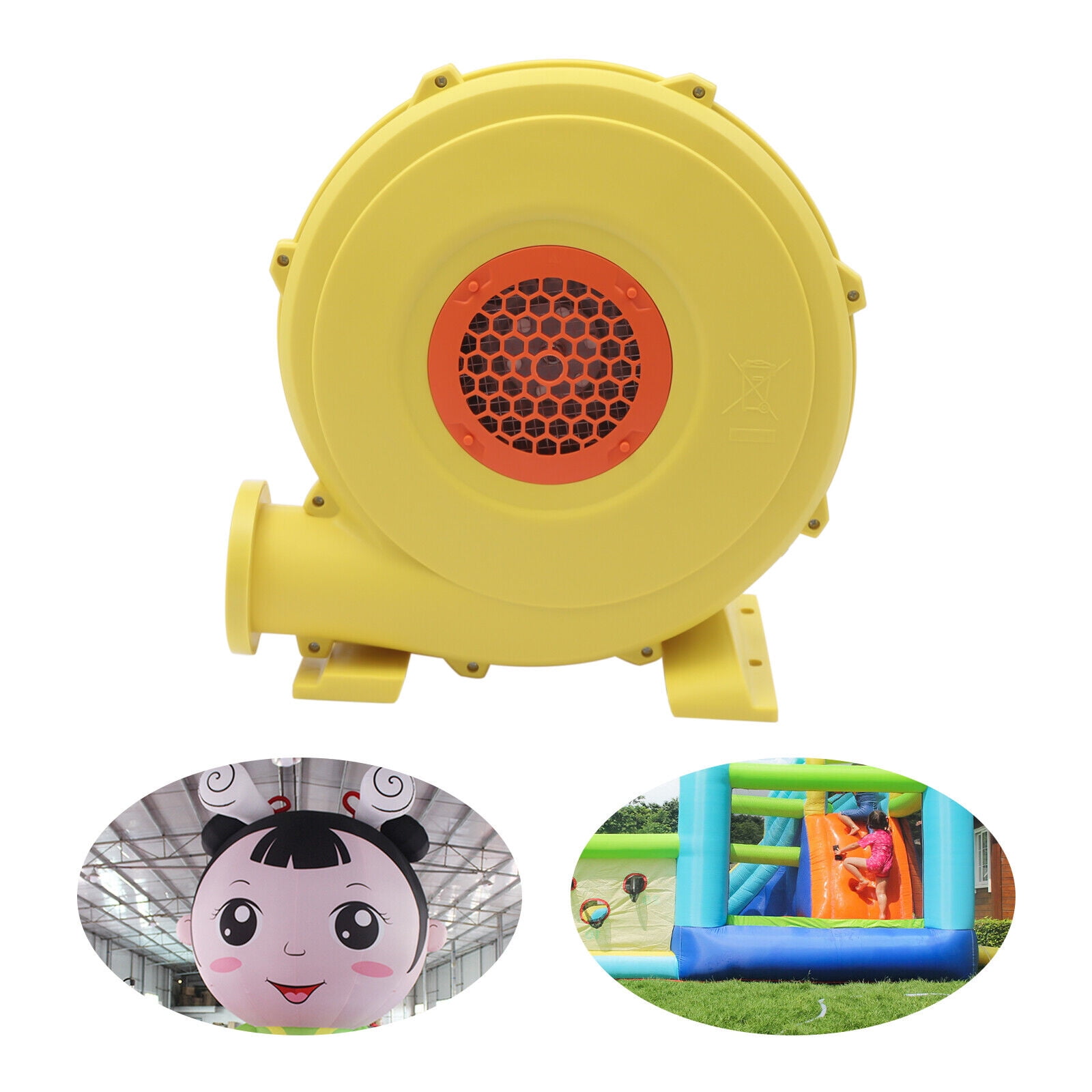 Commercial 1.25HP (950w) Air Blower Pump Fan Inflatable Bouncer Blower ...