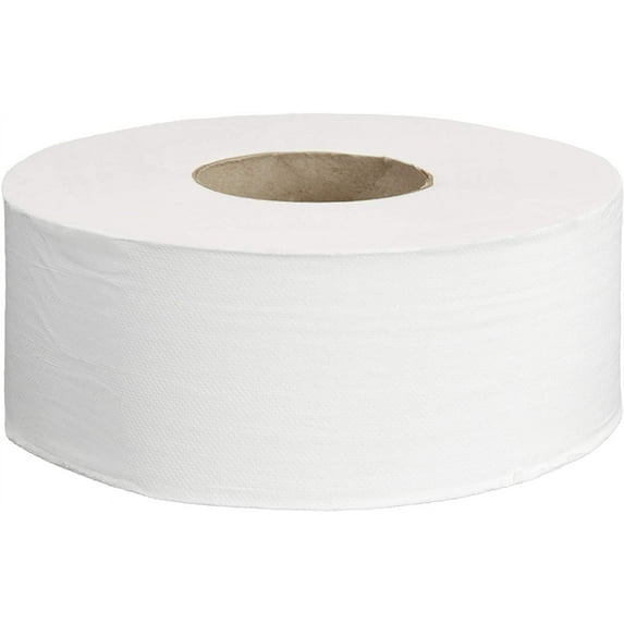 Commercial 2-Ply White 9' Jumbo Roll Toilet Paper/Bath Tissue (416972 ...
