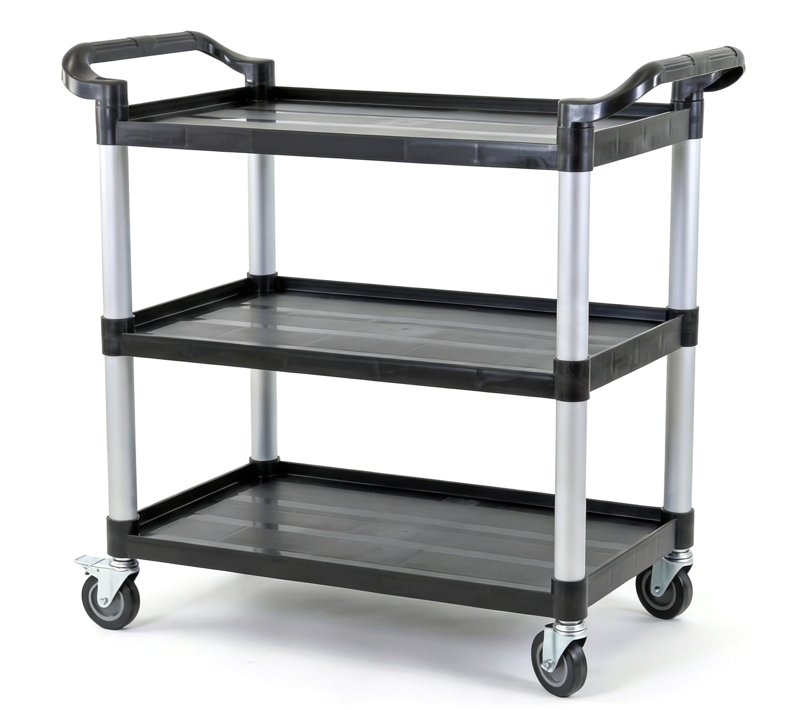 "Commercial Heavy-Duty 3-Shelf Mobile Utility Cart | Multi-Purpose ...