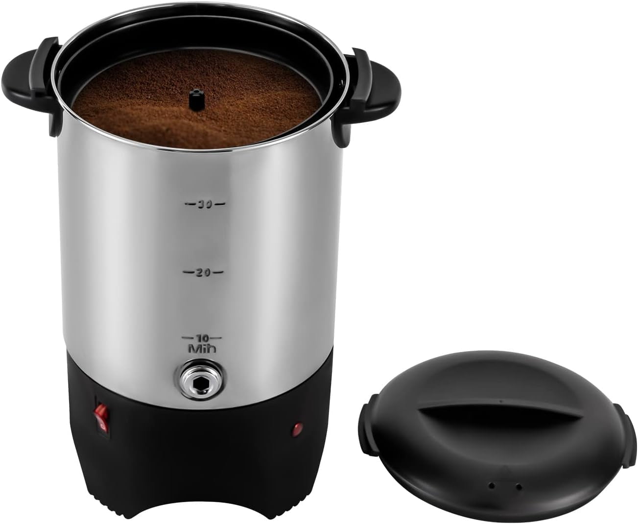 Commercial 304 Stainless Steel Coffee Urn, 30 Cups Large Capacity ...