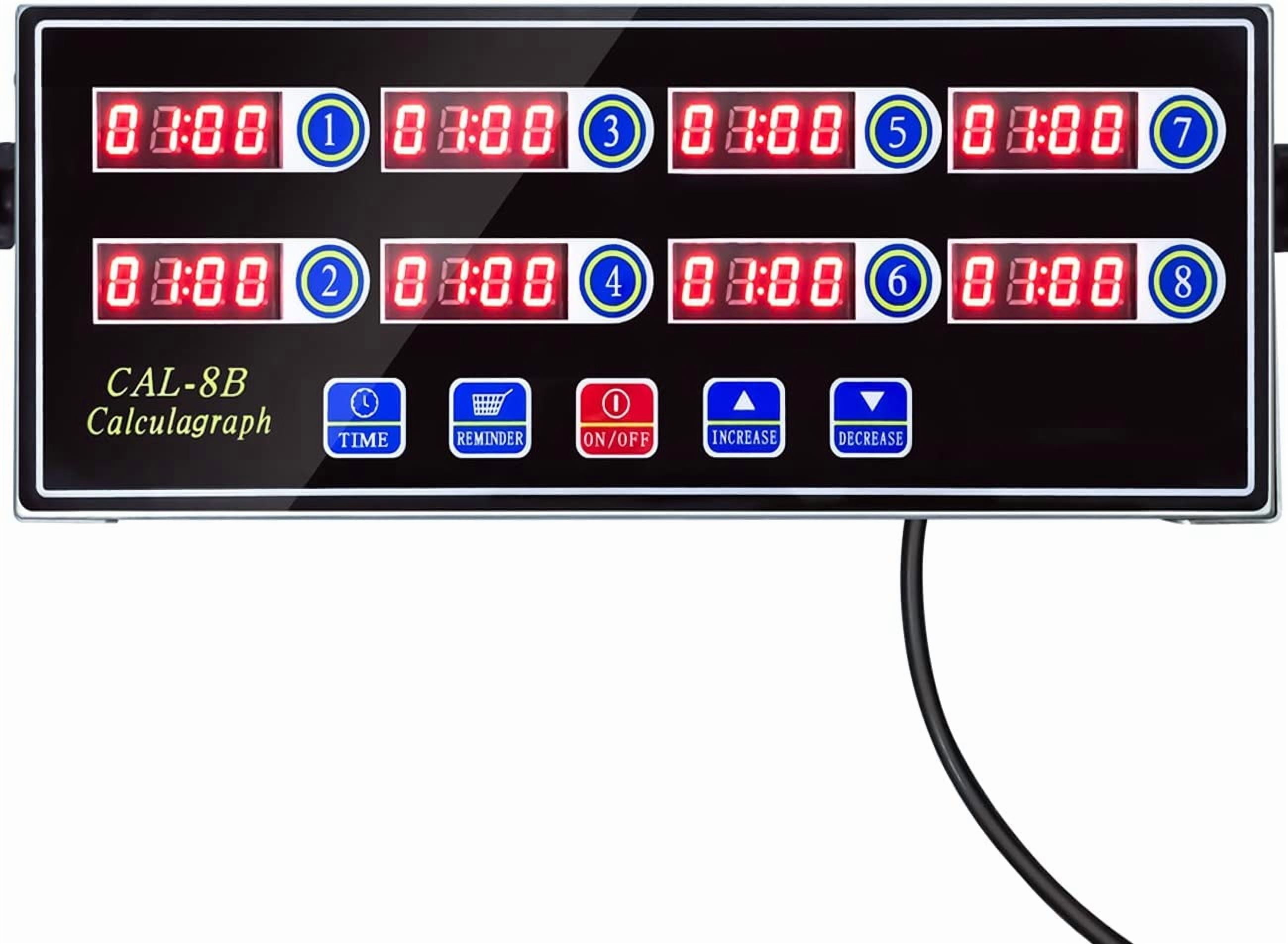 Commercial 8 Channel Kitchen Timer Digital Restaurant Timers ...
