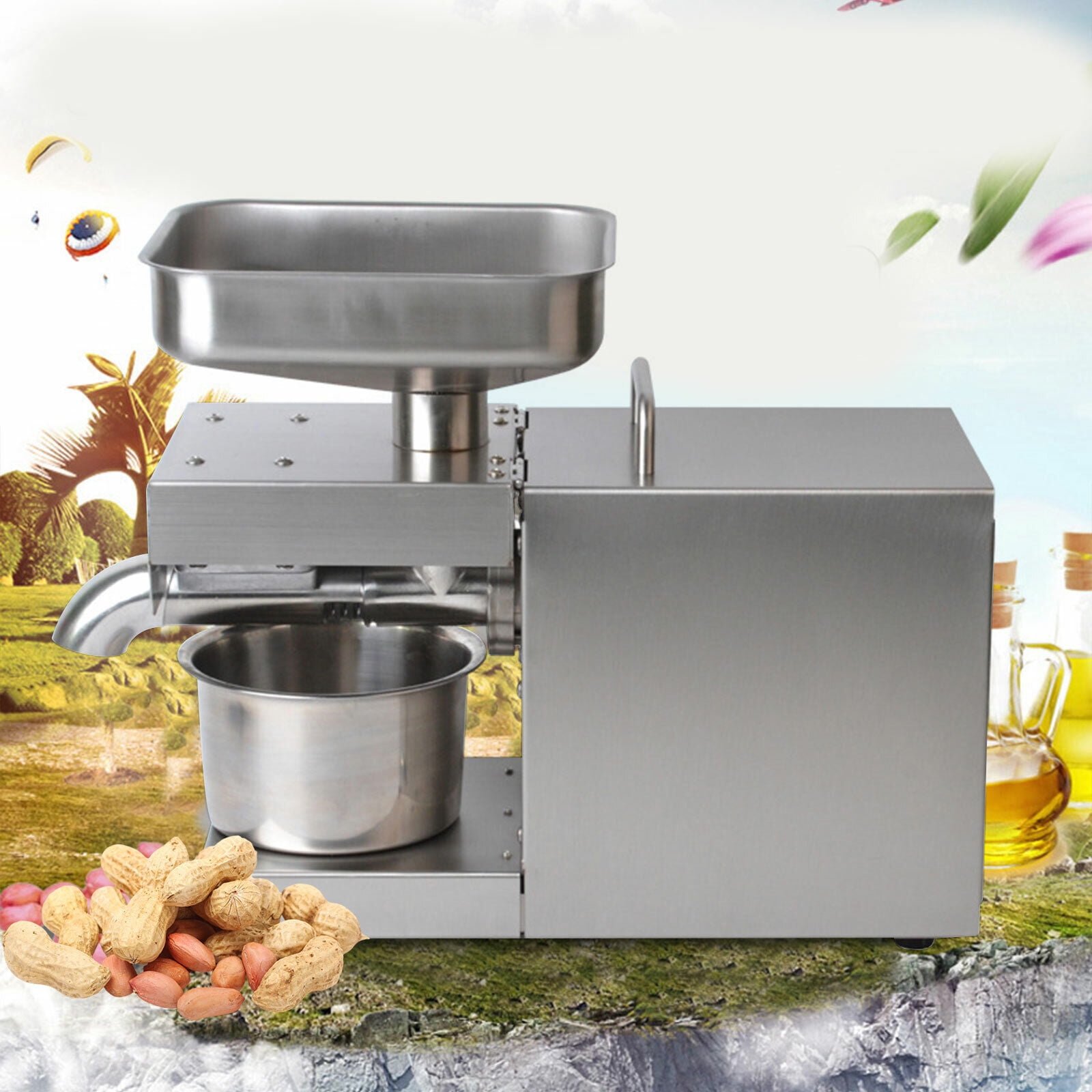 Commercial Automatic Oil Press Machine Oil ExpellerElectric Cold&Hot ...