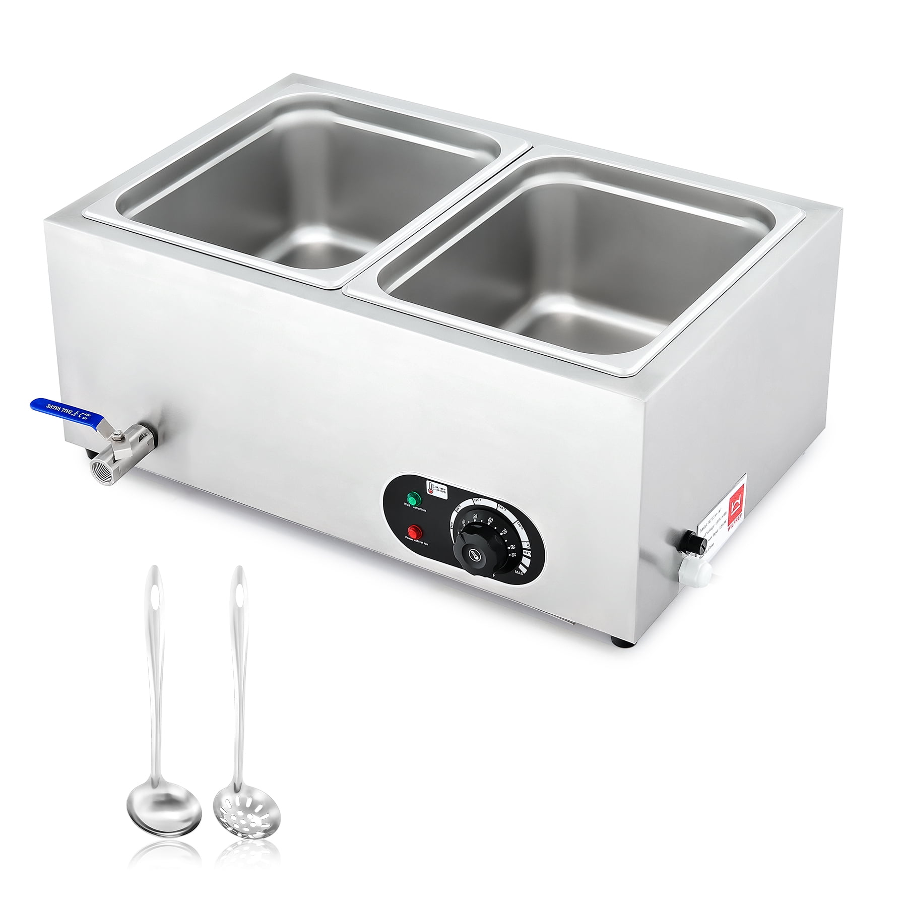 Commercial Bain Marie Food Warmer GN 1/2 Electric 2 Pan Buffet Server ...