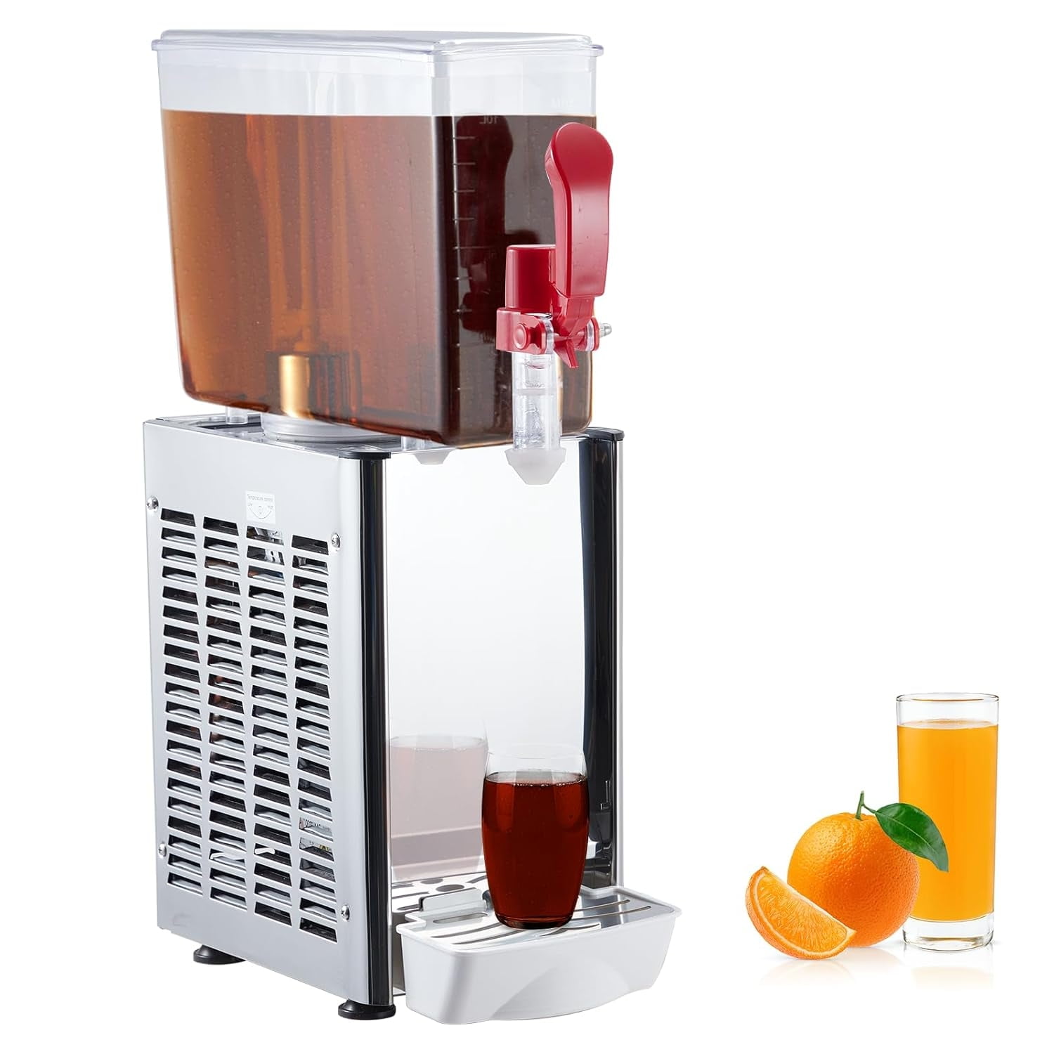 Commercial Beverage Dispenser, 1 Tanks 4.75 Gallon 18L Juice Dispenser ...