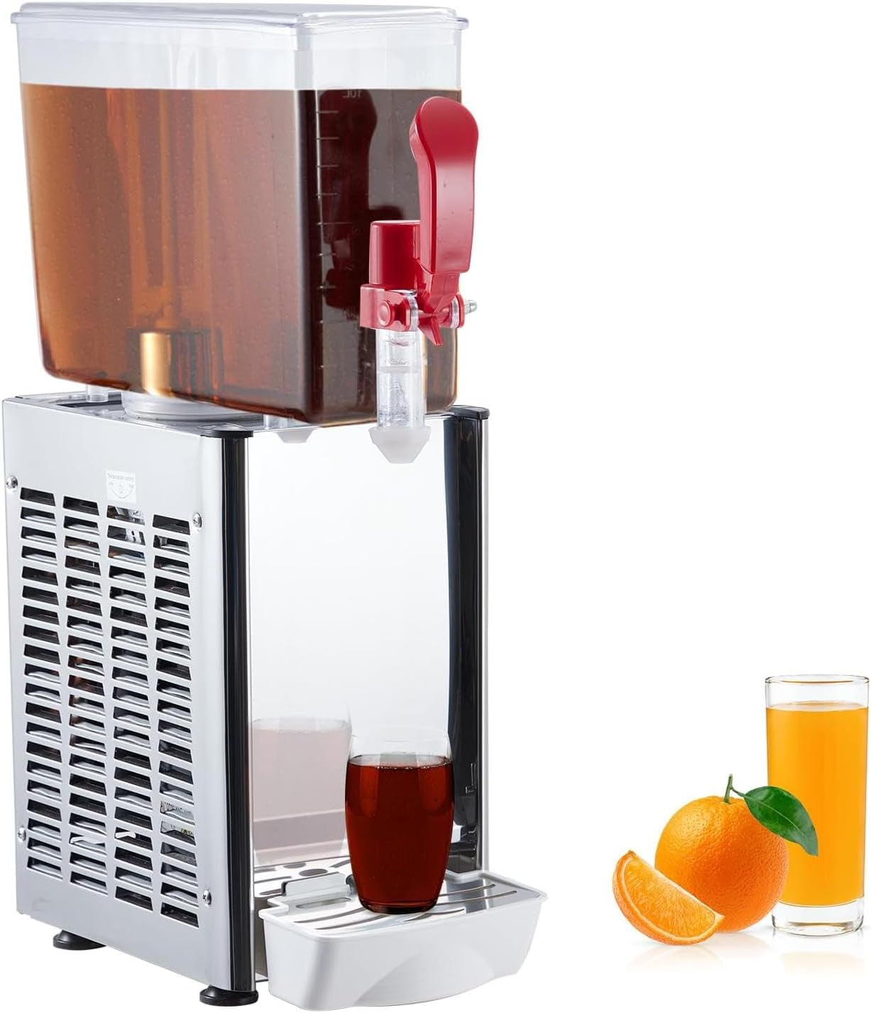 Commercial Beverage Dispenser, 1 Tanks 4.75 Gallon 18L Juice Dispenser ...