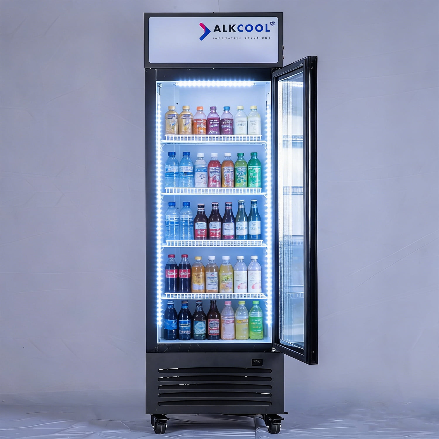 Commercial Beverage Refrigerator Display Fridge,9 Cu Ft Tall Small ...