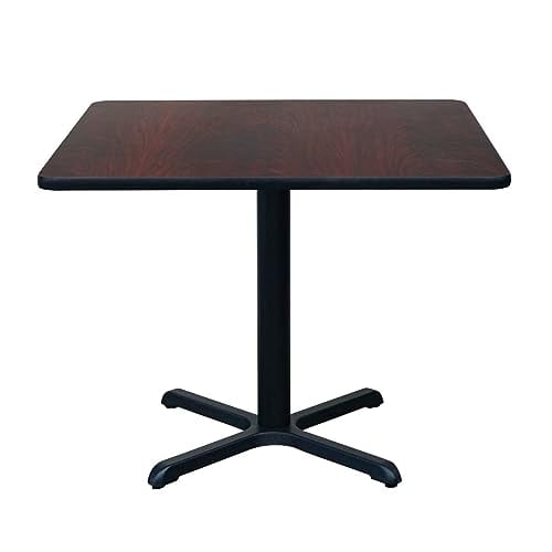 Commercial Black/Cherry Laminated Table Set, 30" Square Table Height ...