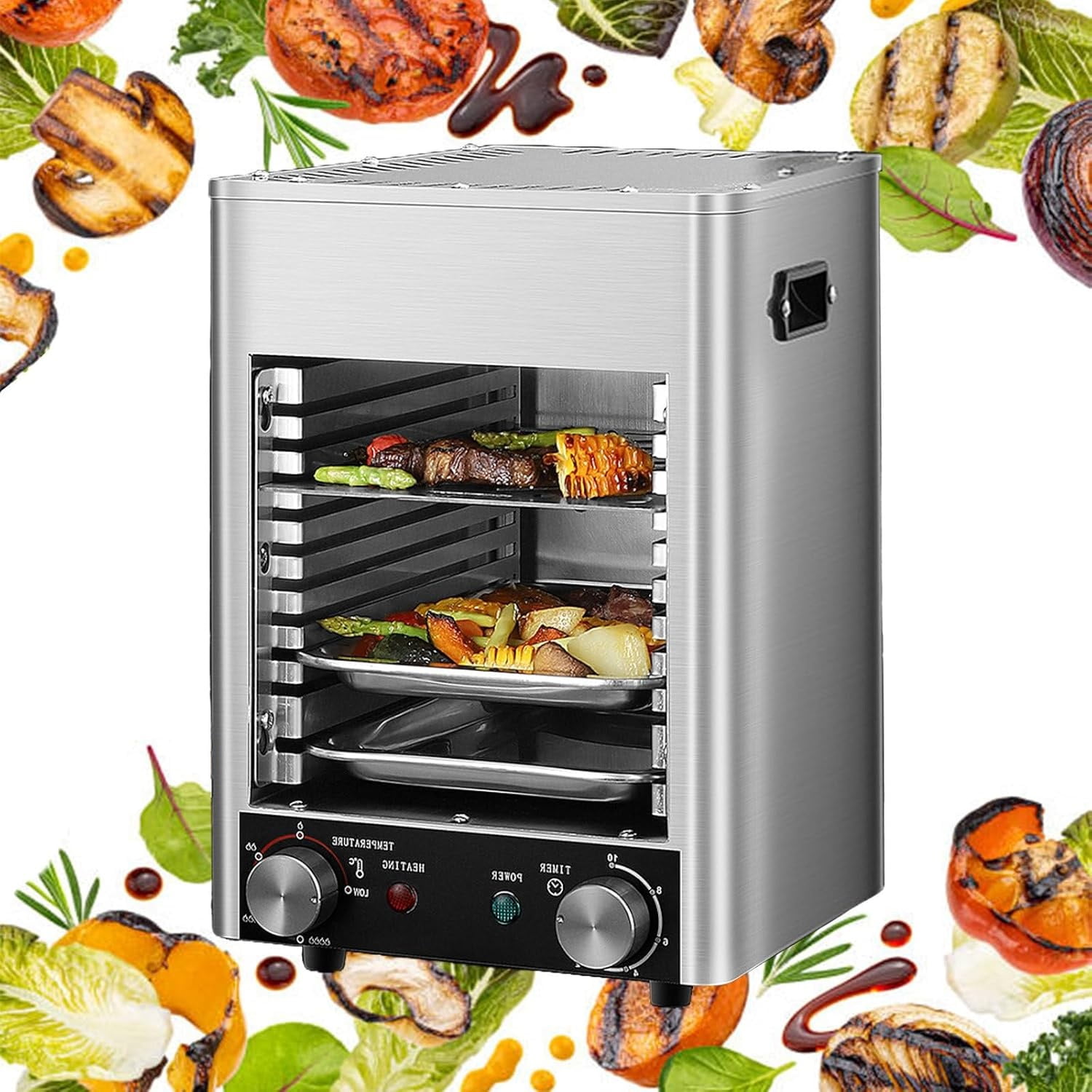 Commercial Broiler 1700w | Electric Cheese Melter Toaster - 10 Layer ...