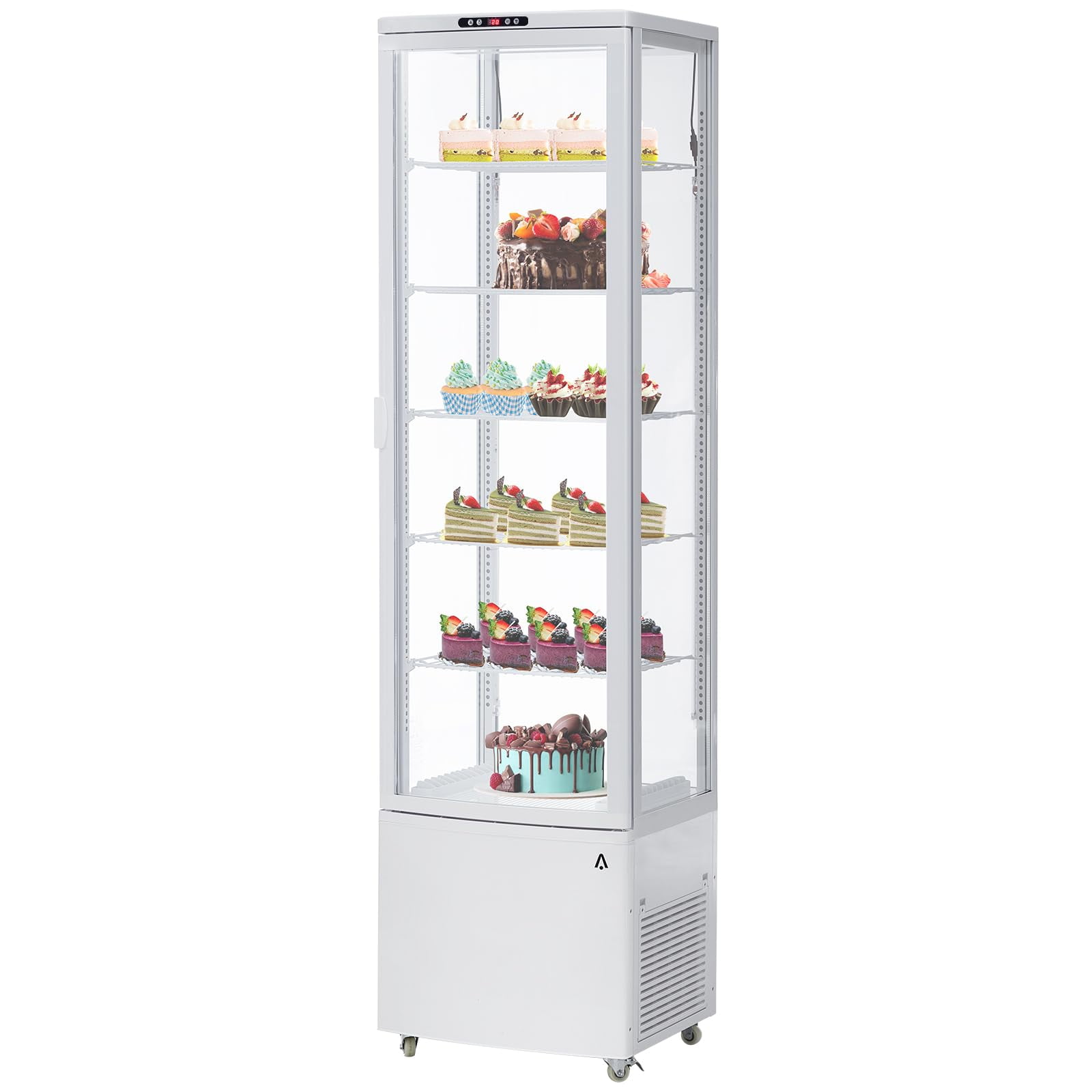 Commercial Cake Display Fridge,298L Refrigerated Display Case Baked ...