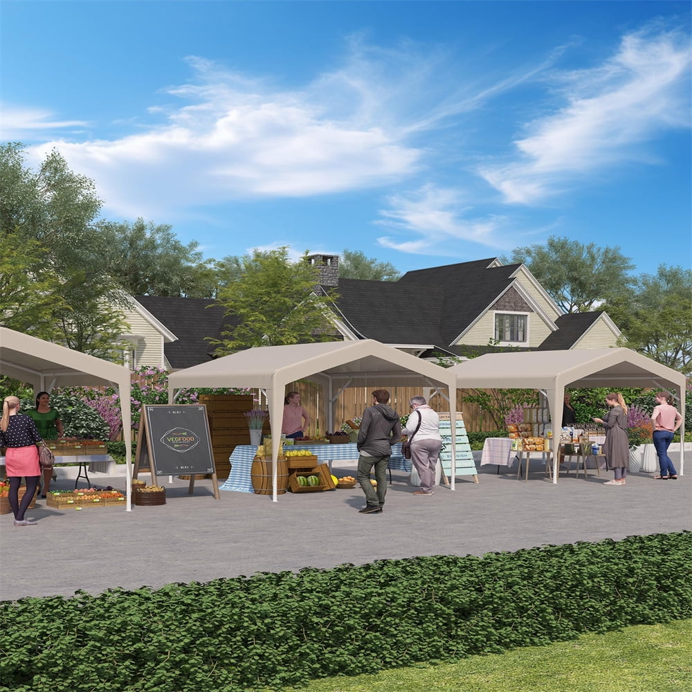 Commercial Canopy, Outdoor Gazebo with Waterproof Tarp, Sun Shade ...