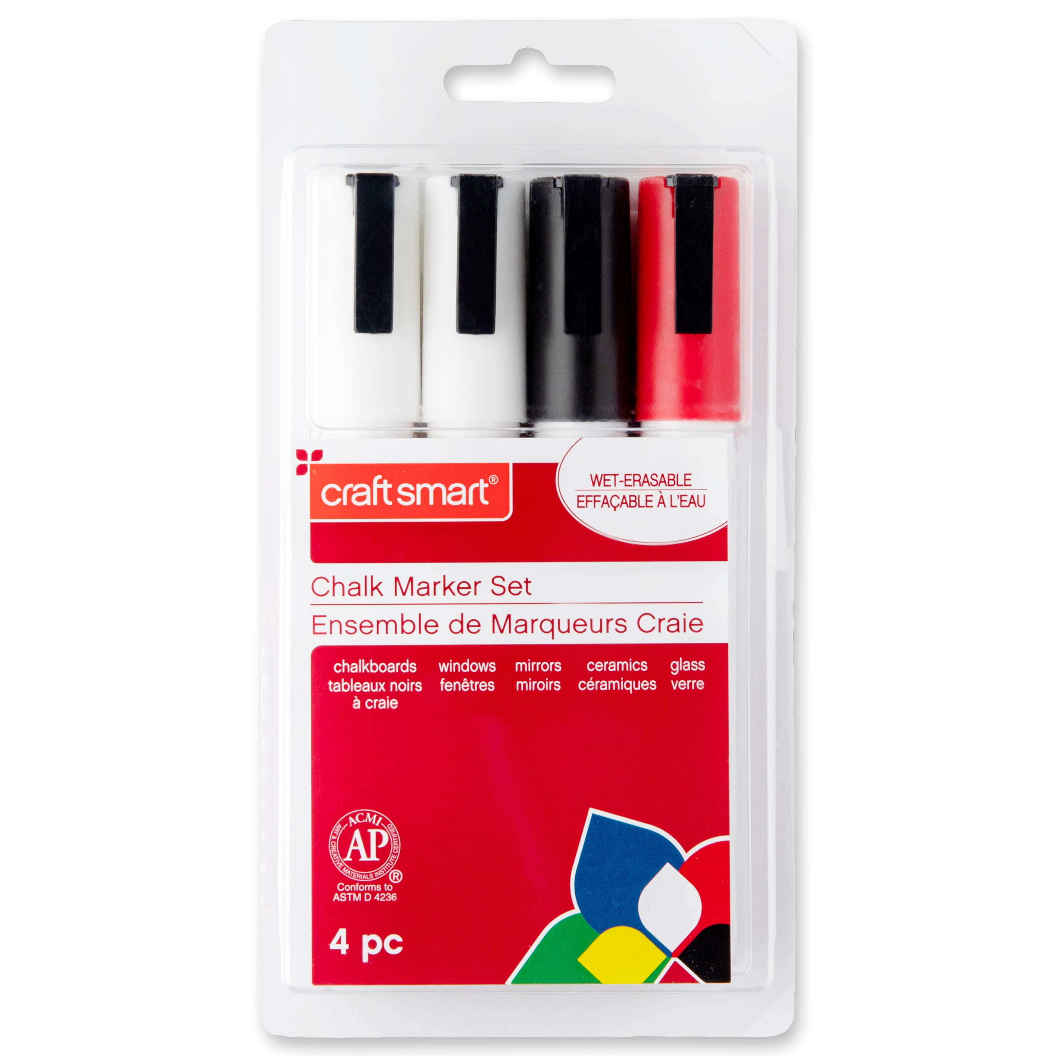 Commercial Chalk Marker Set by Craft Smart - Erasable Dust Free Chalk ...