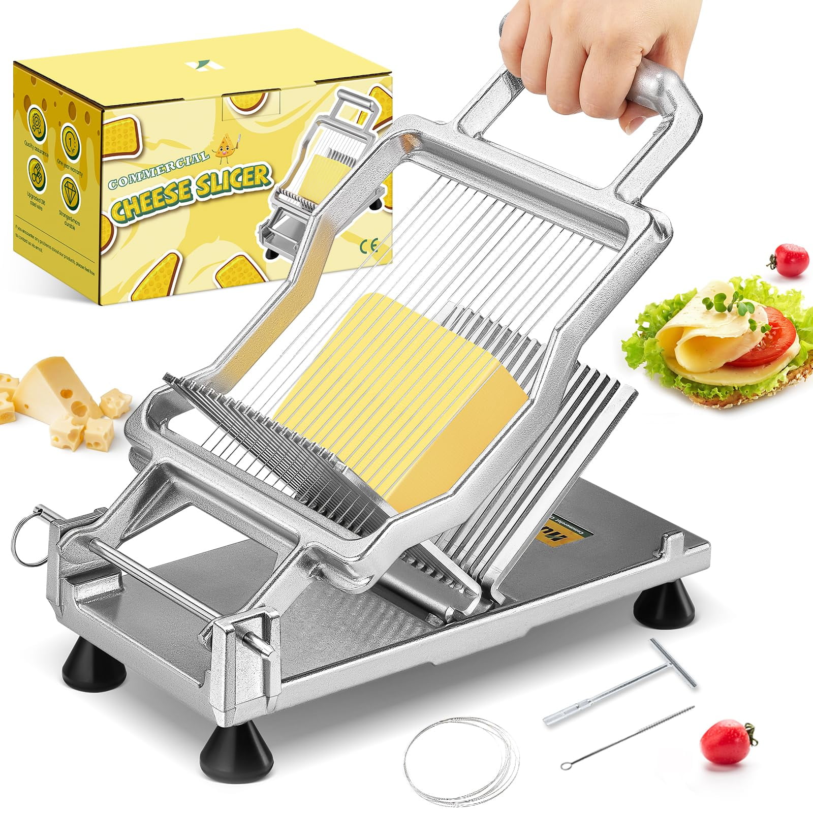 Commercial Cheese Slicer Butter Cutter with 316 Stainless Steel Wire ...