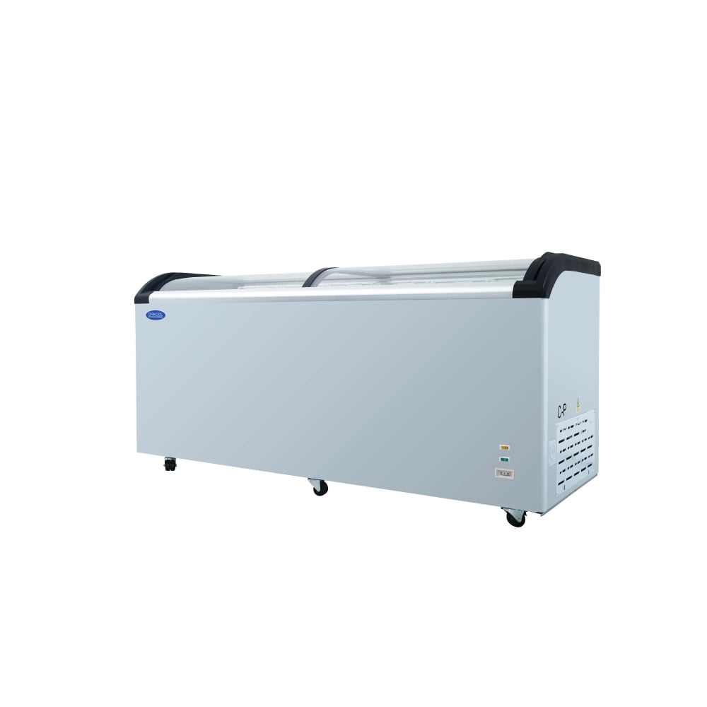 Commercial Chest Freezer, Ice Cream Freezer Cart with Anti-Fog ...