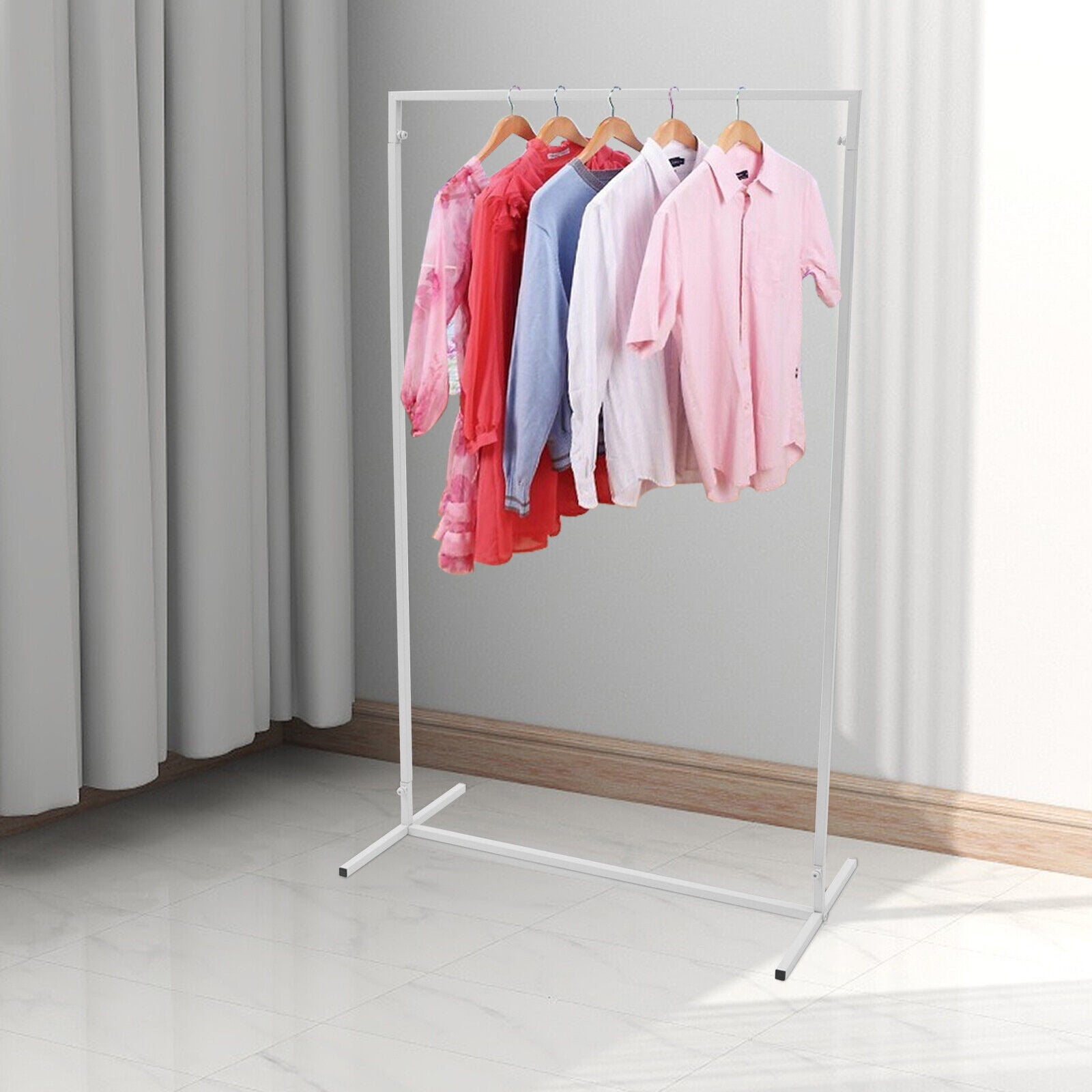 Commercial Clothes Display Shelf Garment Rack Coat Pants Hanger Metal ...