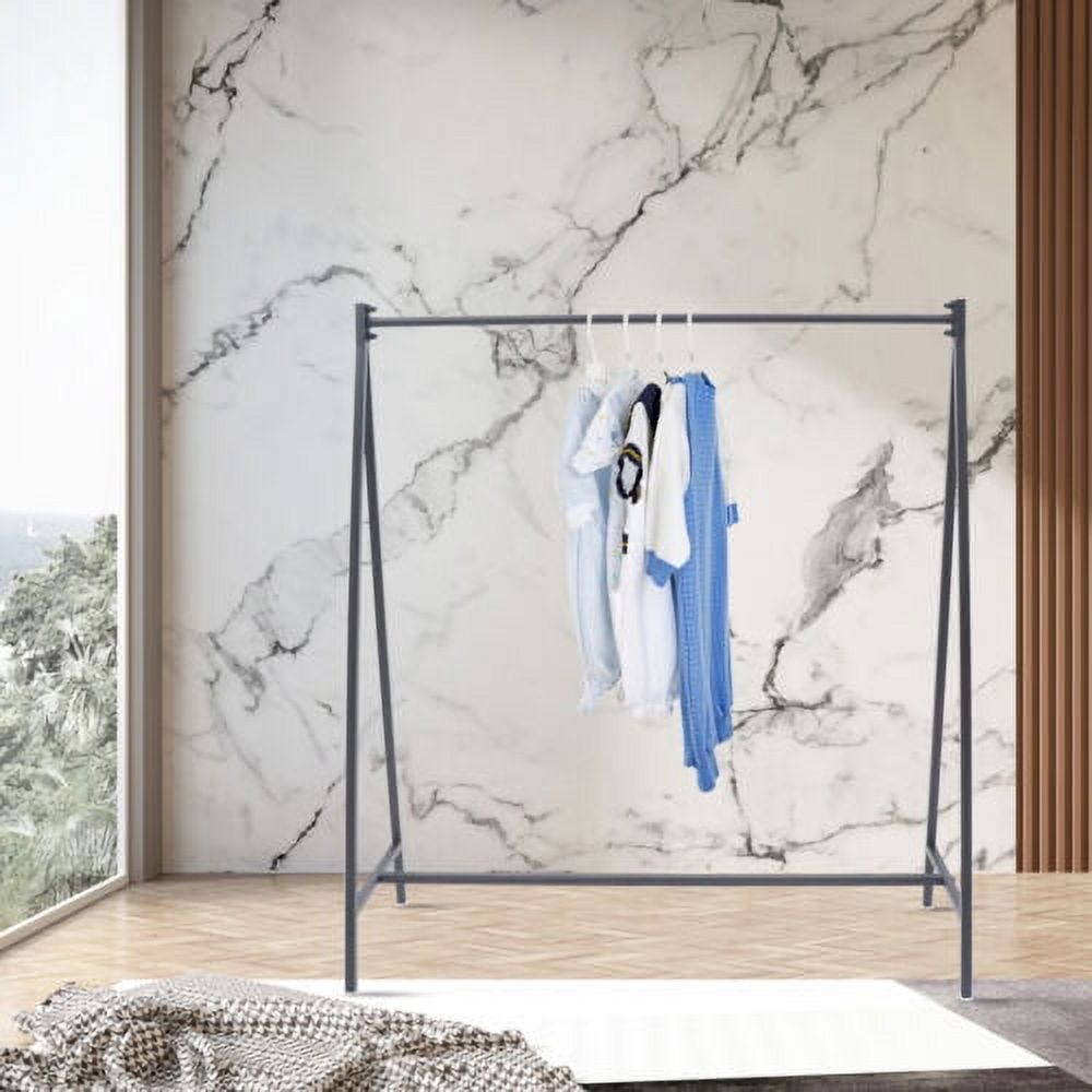 Commercial Clothing Coat Stand Single Bar Metal Clothes Hanger Display ...