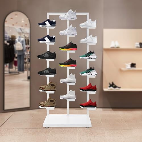 Commercial Clothing Store Shoe Rack Display Rack, Free Standing Shoe ...