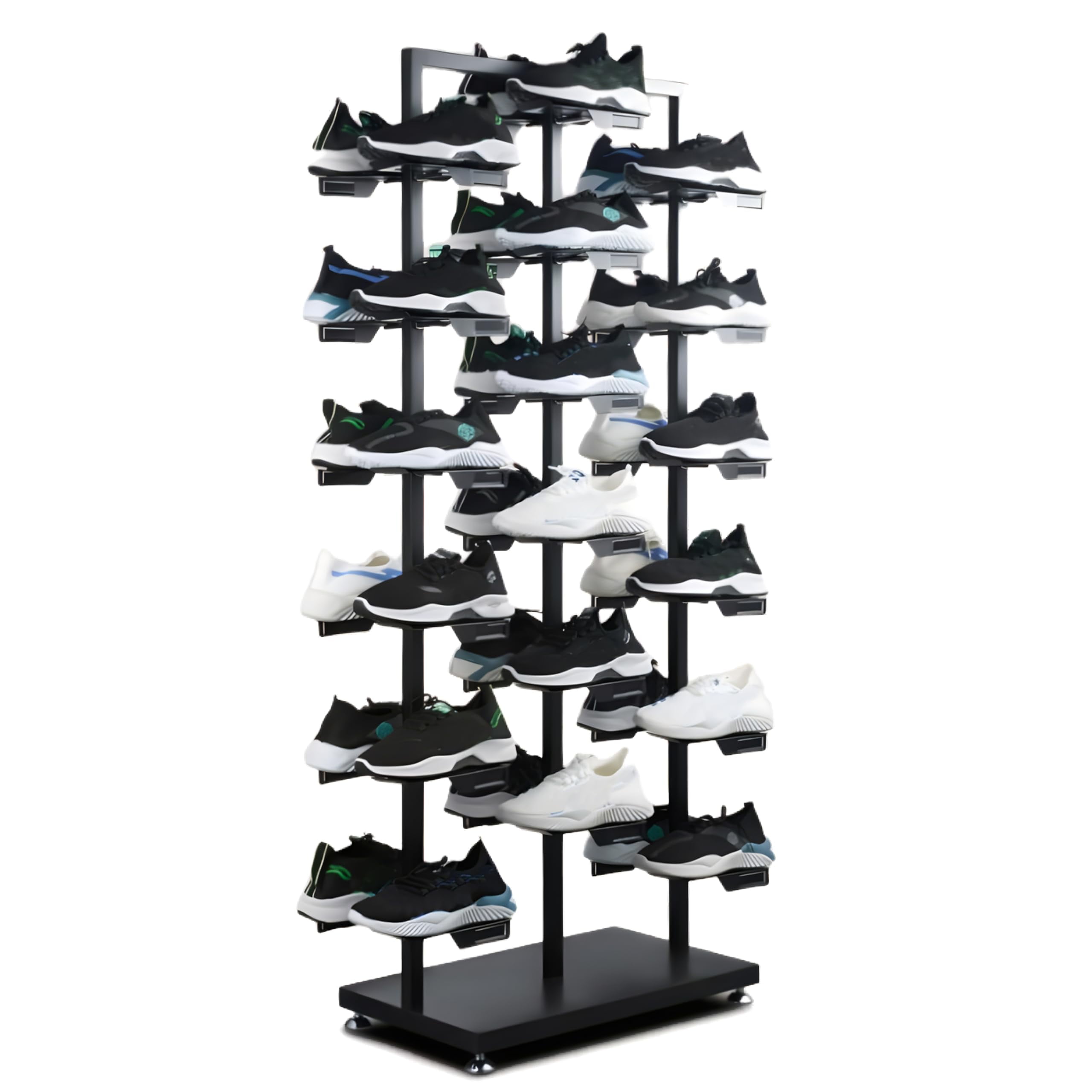 Commercial Clothing Store Shoe Rack, Double-Sided Retail Boutique Shoe ...
