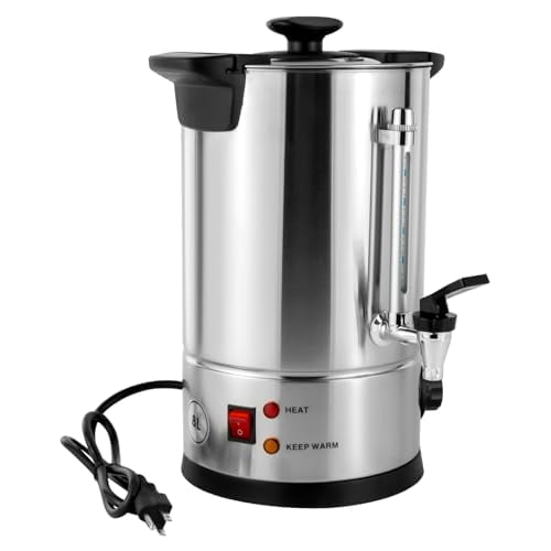 Commercial Coffee Maker, 50 Cup Coffee Maker 8L Food Grade Stainless ...