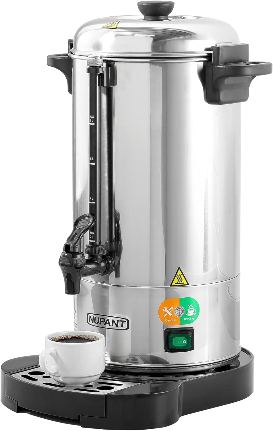 Commercial Coffee Urn 50 Cup/8L Coffee Dispenser with Upgraded ...