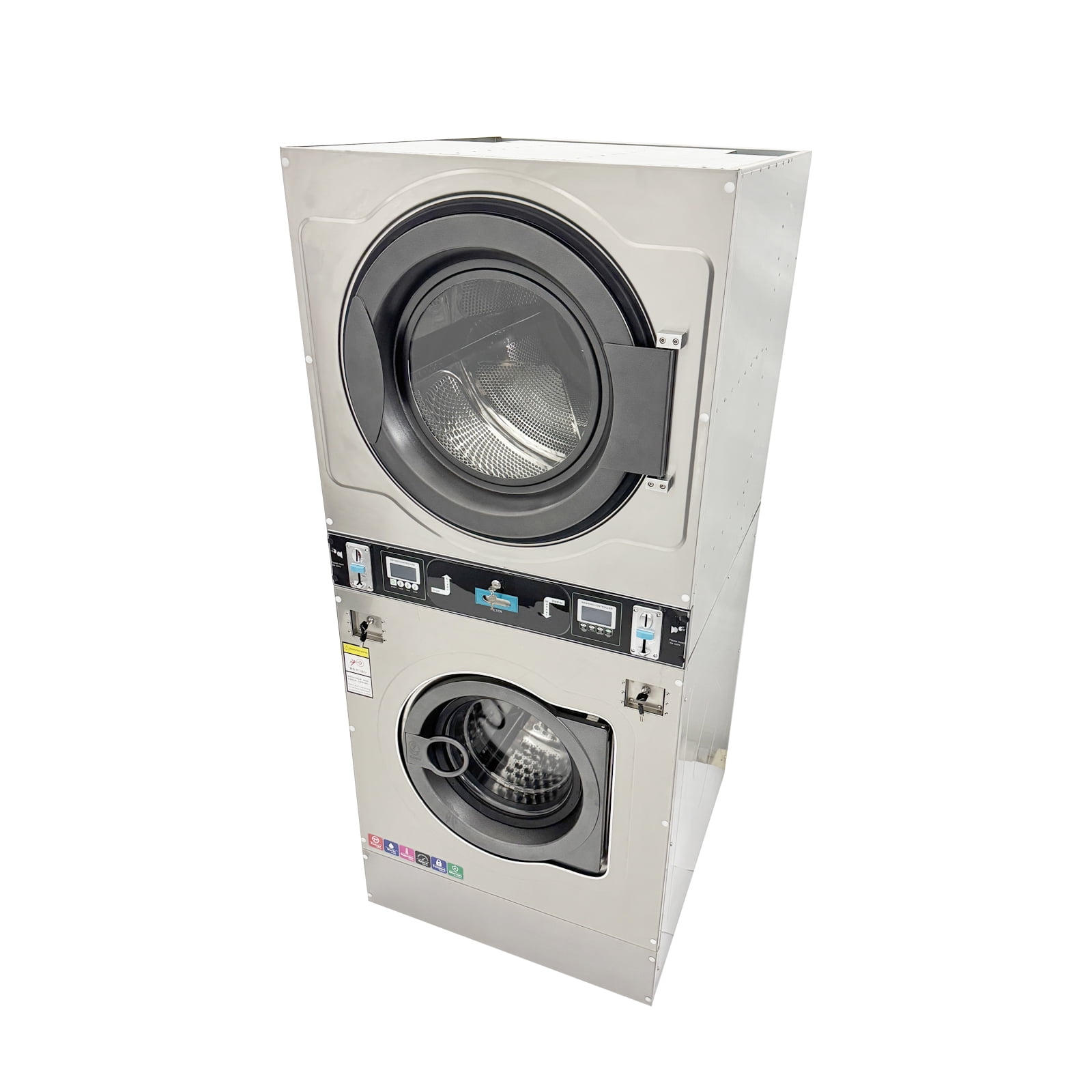 Commercial Coin Vending Laundry Machine 12kg Washer Dryer 220V for ...