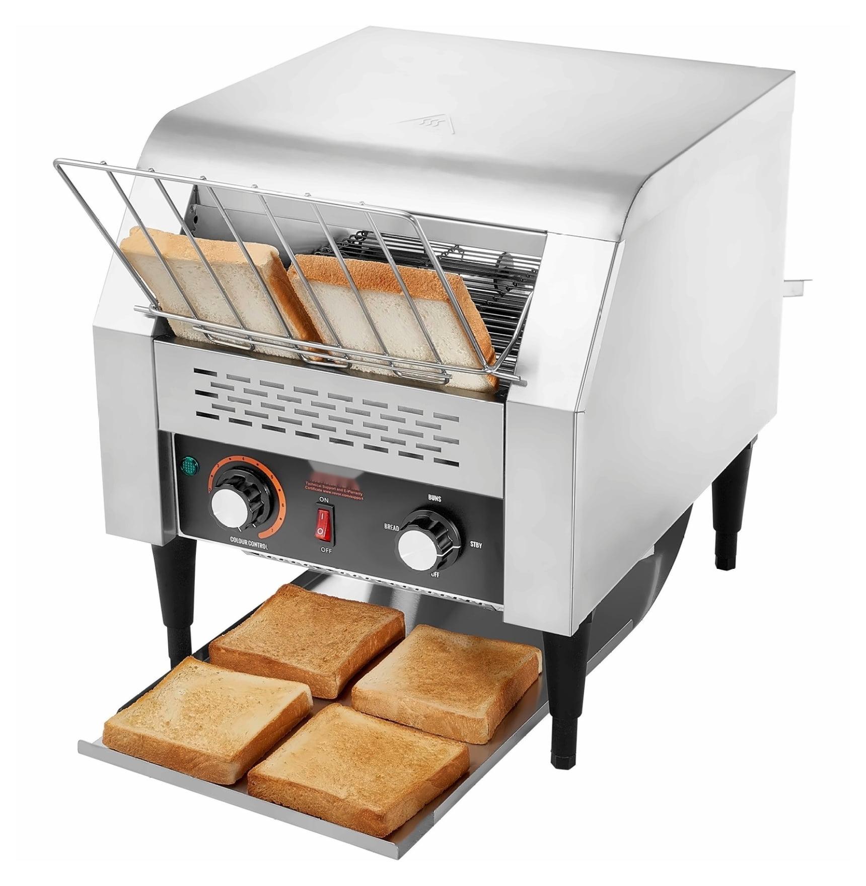 Commercial Conveyor Toaster - 300 Slices/Hour - Stainless Steel ...