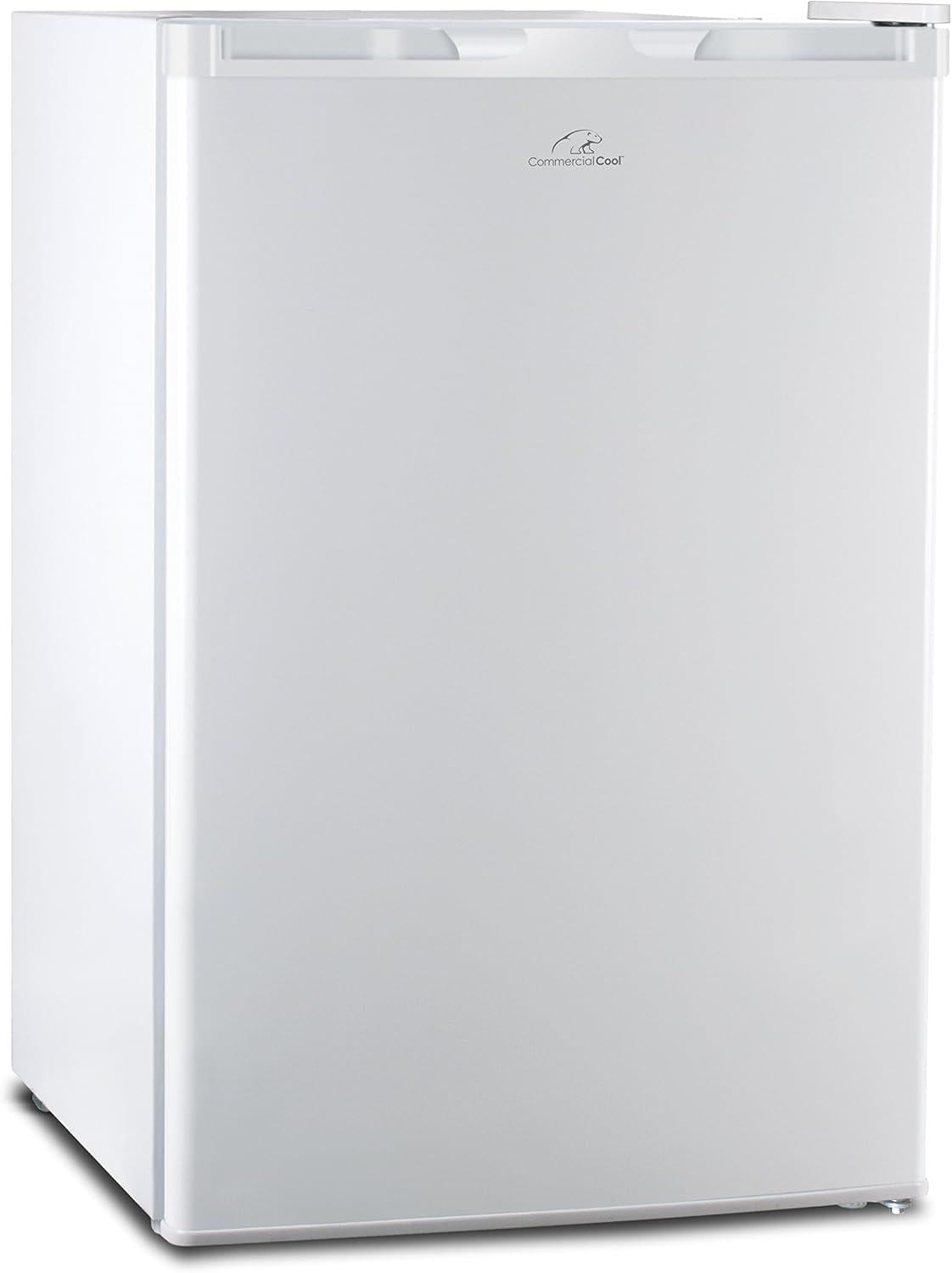 Commercial Cool CCR45W Compact Single Door Refrigerator and Freezer, 4. ...