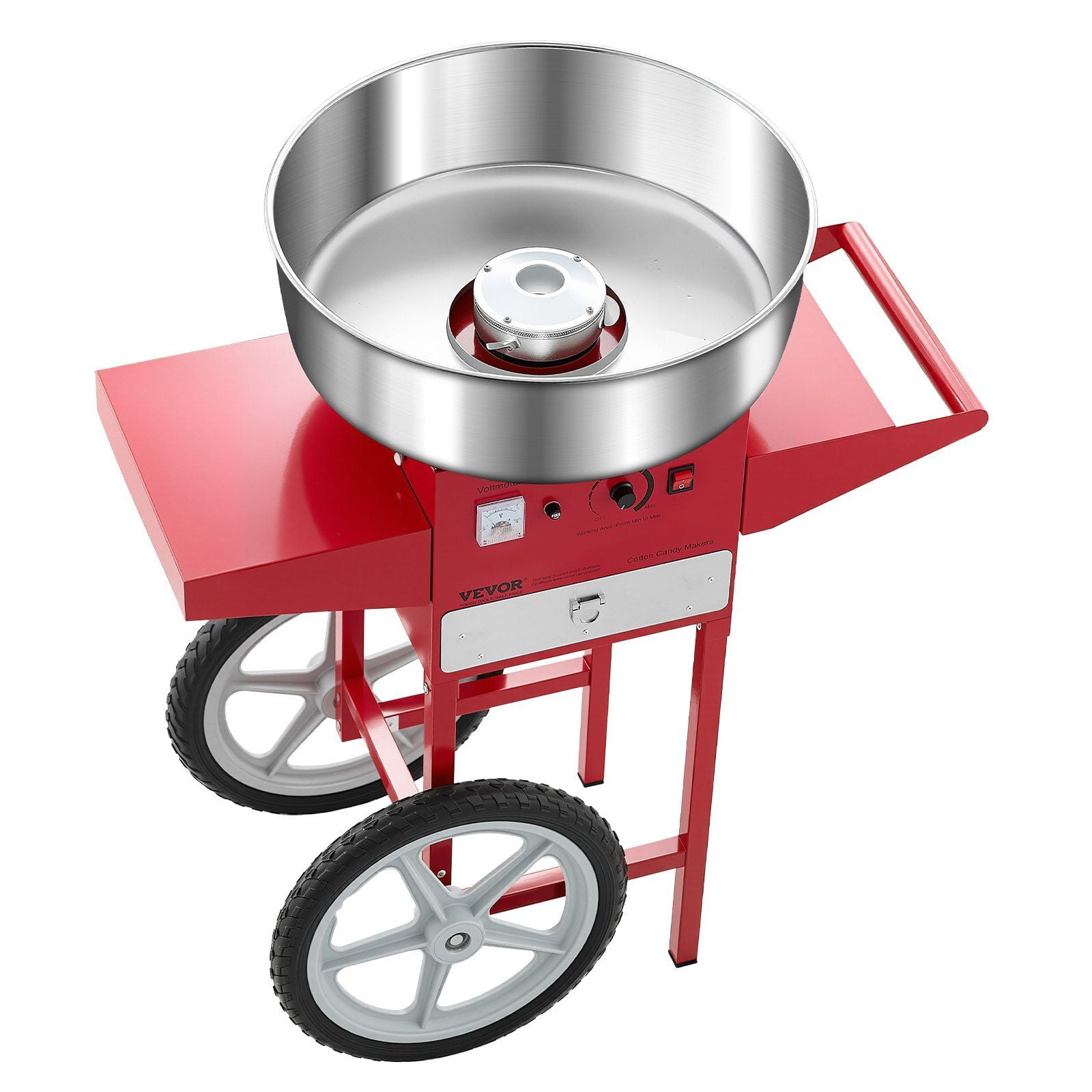 Commercial Cotton Candy Machine with Cart, 1000W Sugar Floss Maker with ...