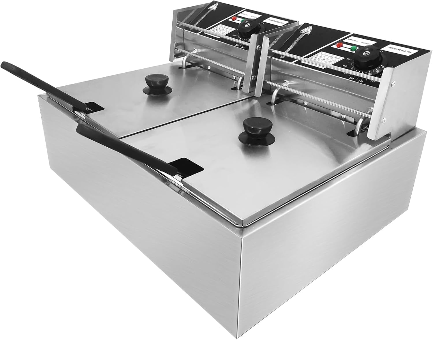 Commercial Deep Fryer Electric,Large Capacity Countertop Fryer with ...