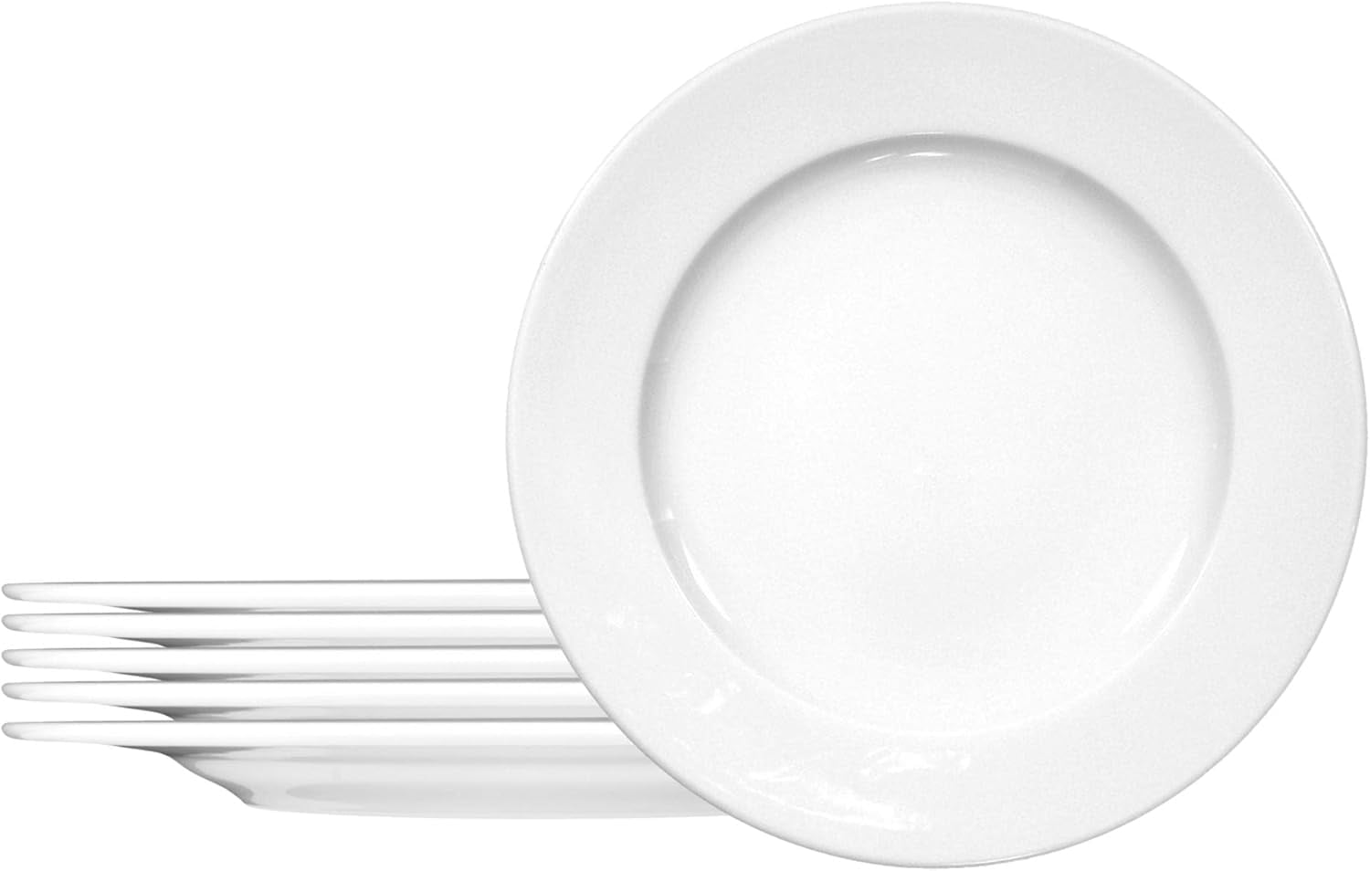 Commercial Dinnerware, Meran Porcelain Flat Plate with Rim, Dinner ...