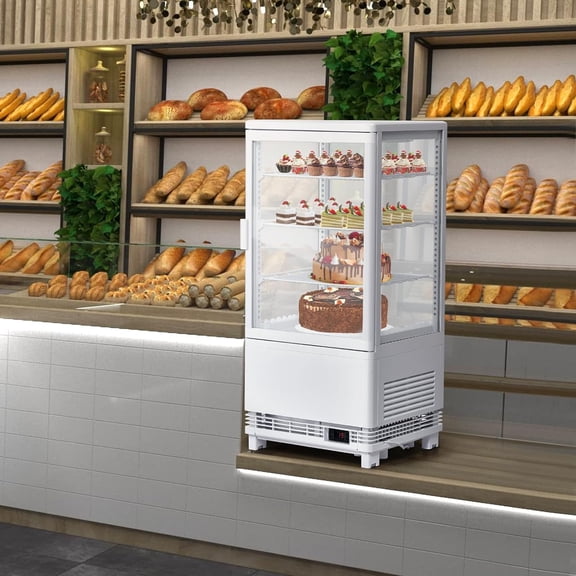 Accreate Commercial Display Refrigerator, 3.46 Cu.Ft. Glass Door ...
