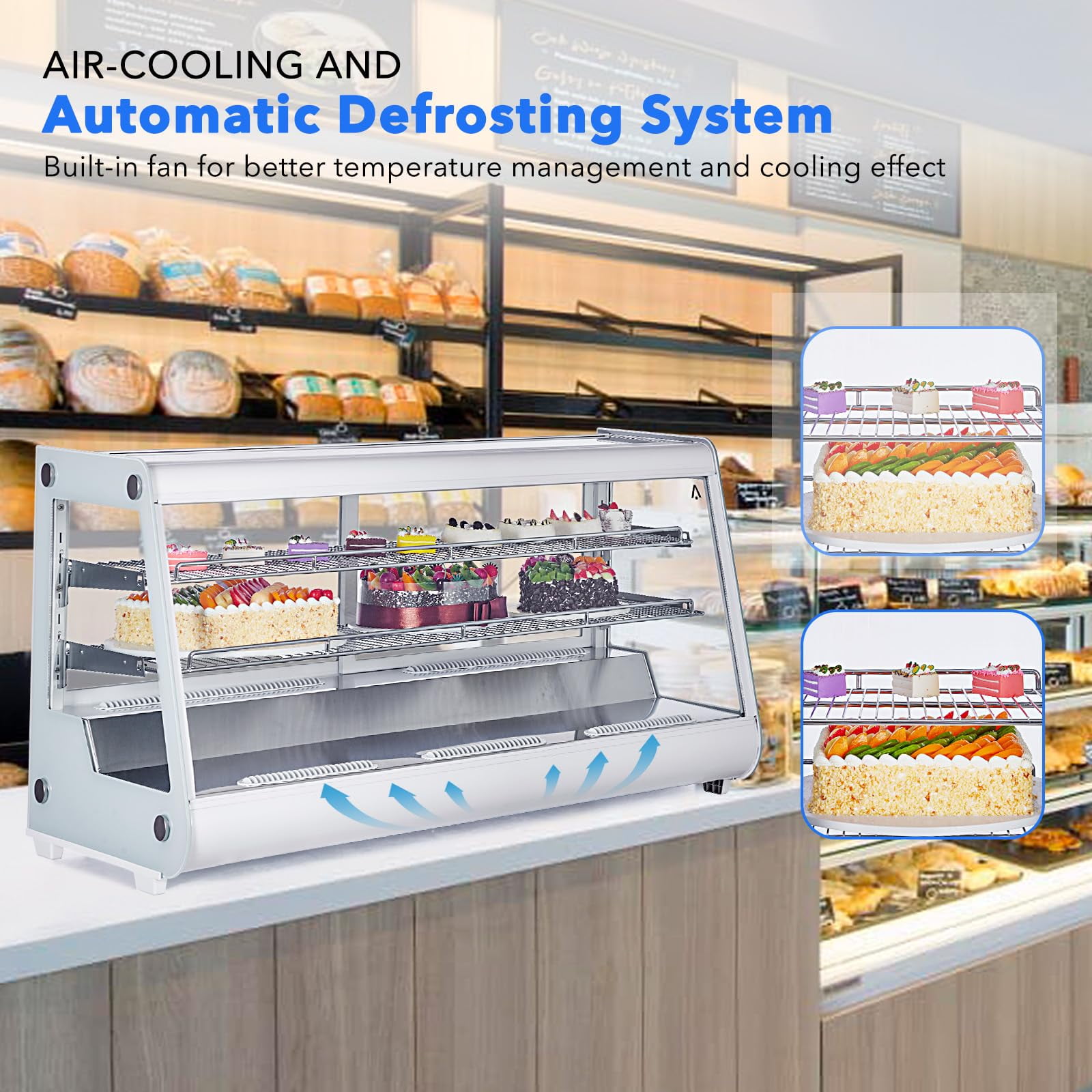 Commercial Display Refrigerator, Countertop/Floor Refrigerator,8.1 Cu ...