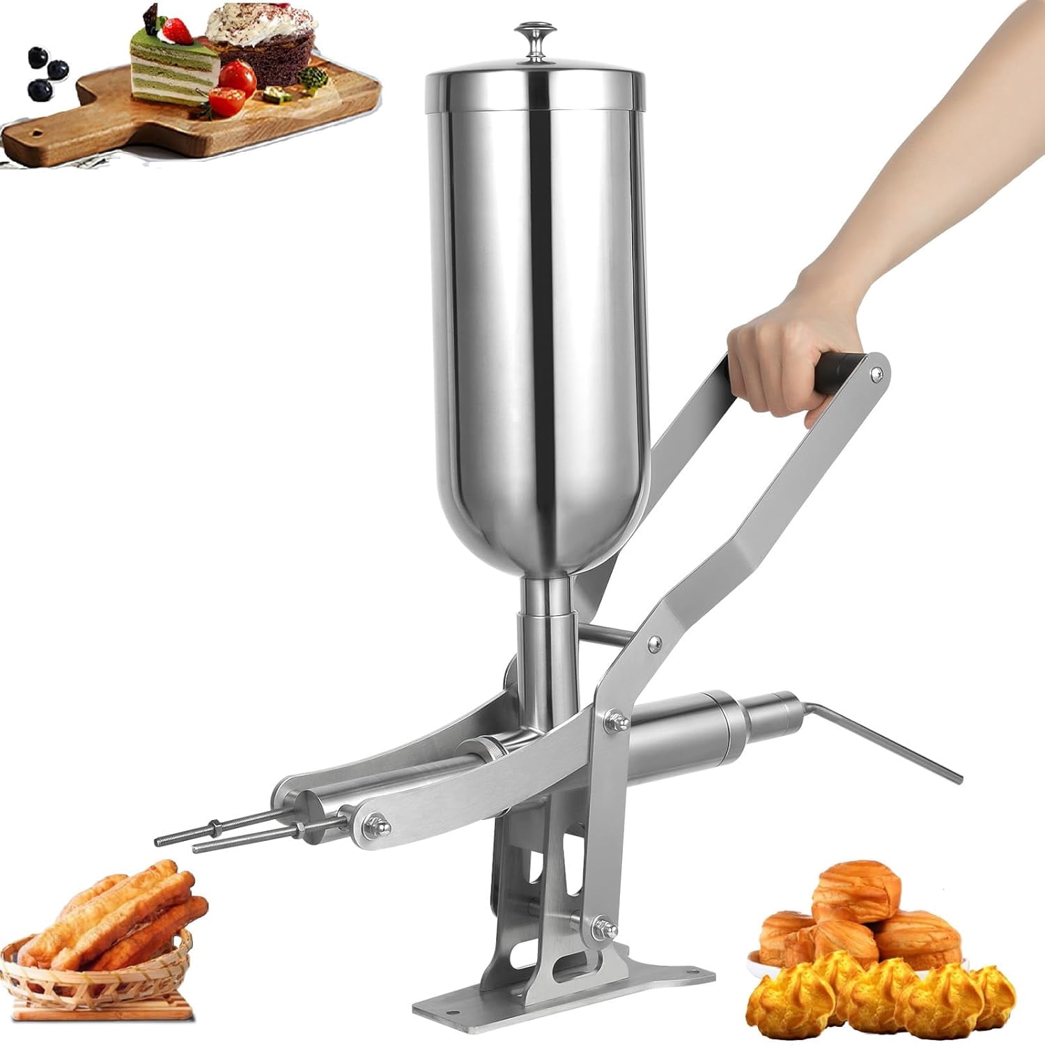 Commercial Donut Filler Machine 5L Manual Donut Jelly Filler Injector ...