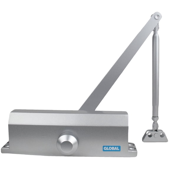 Commercial Door Closer with Backcheck in Aluminum - Size 4 - Walmart.com