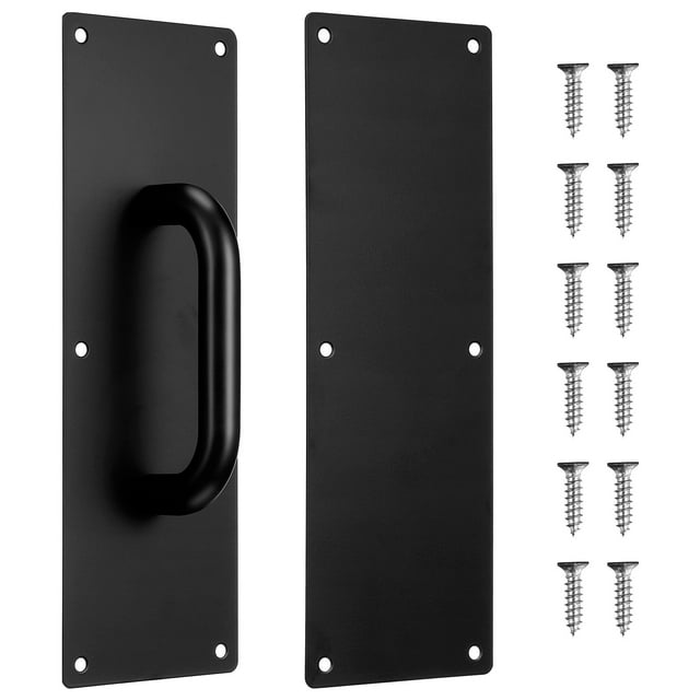 Commercial Door Handle Pull Push Door Plate Handle Closet Door Handle ...
