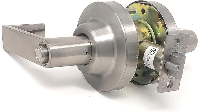 Commercial Door Lever Lock, Grade 1 Lockset Cylindrical Lever ...