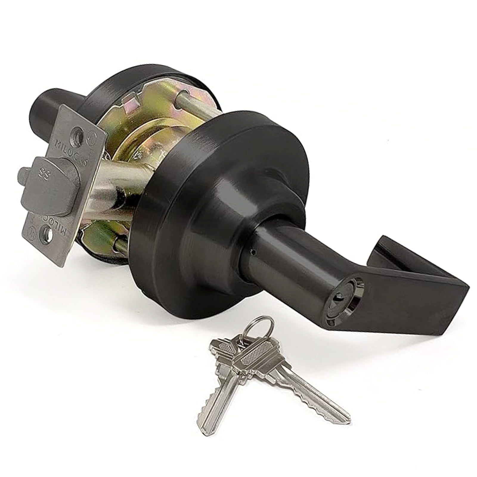 Commercial Door Lever Lock, Grade 1 Lockset Cylindrical Lever ...