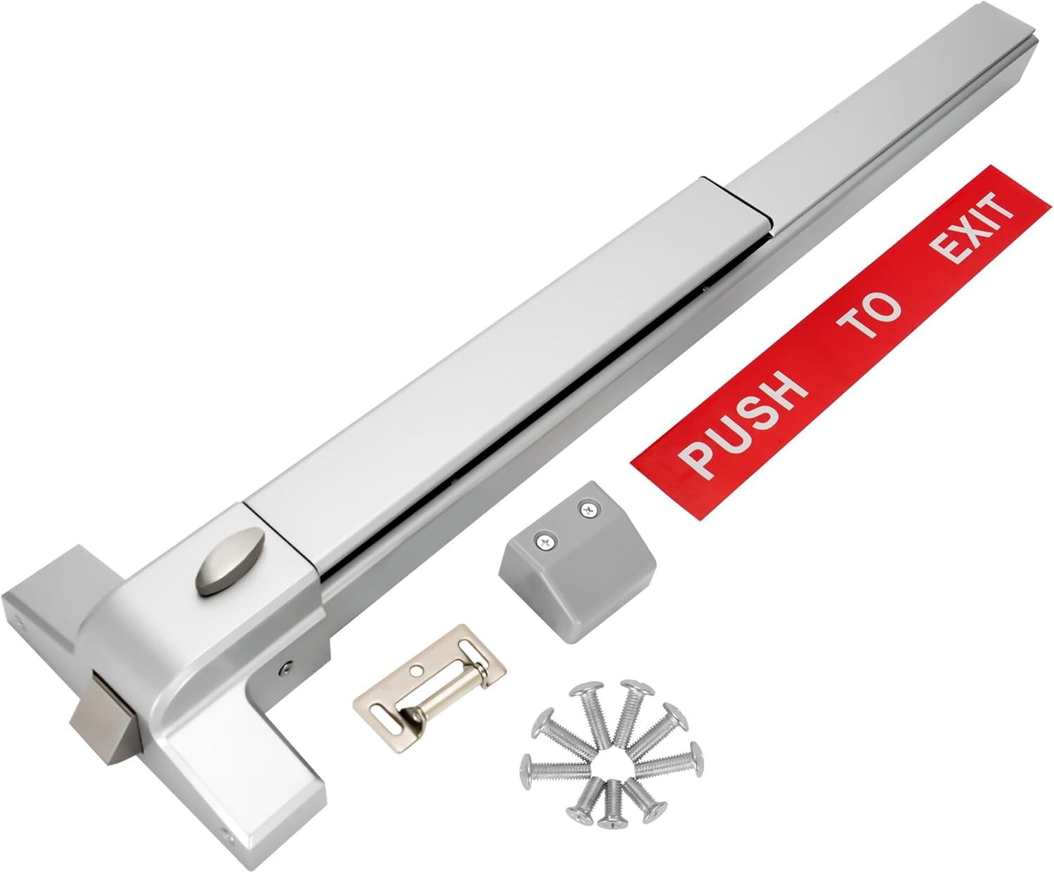 Commercial Door Push Bar Panic Exit Device （Silver）, 70cm/27.5 ...