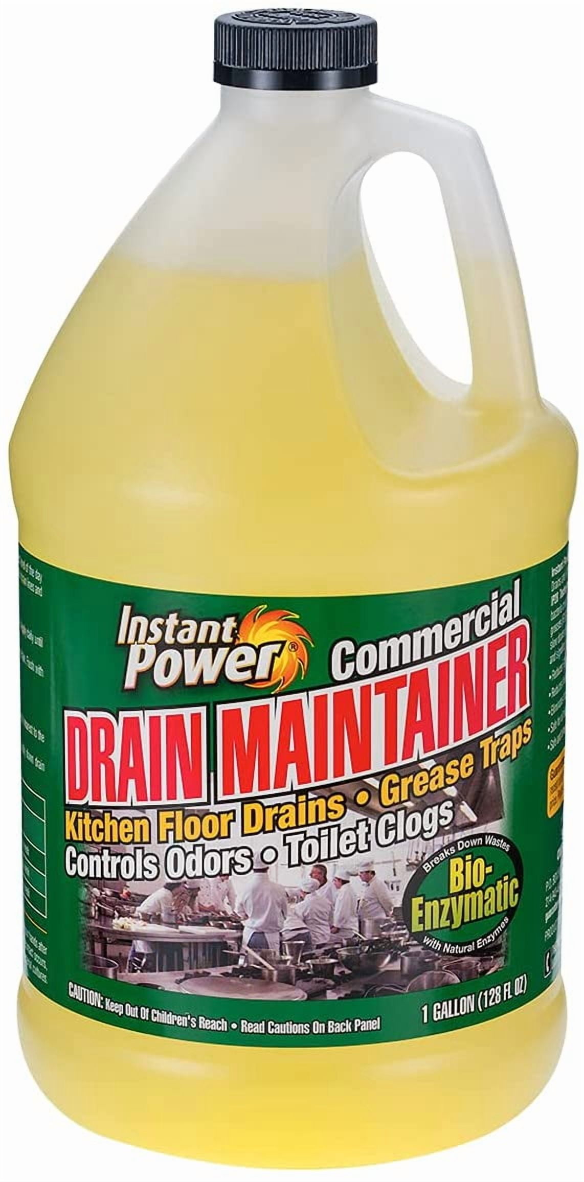 Commercial Drain Maintainer - Liquid Enzyme Clog Remover, Cleans and ...