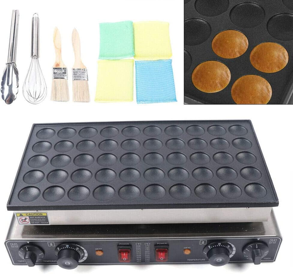Commercial Dutch Pancakes Maker, 50-hole Grid Muffin Machine Electric ...