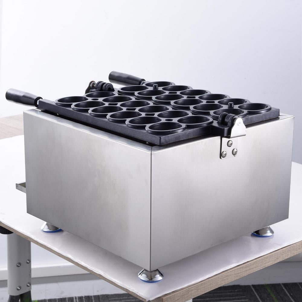 Commercial Egg Waffle Maker, 3000W Waffle Ball Iron Bite Machine ...