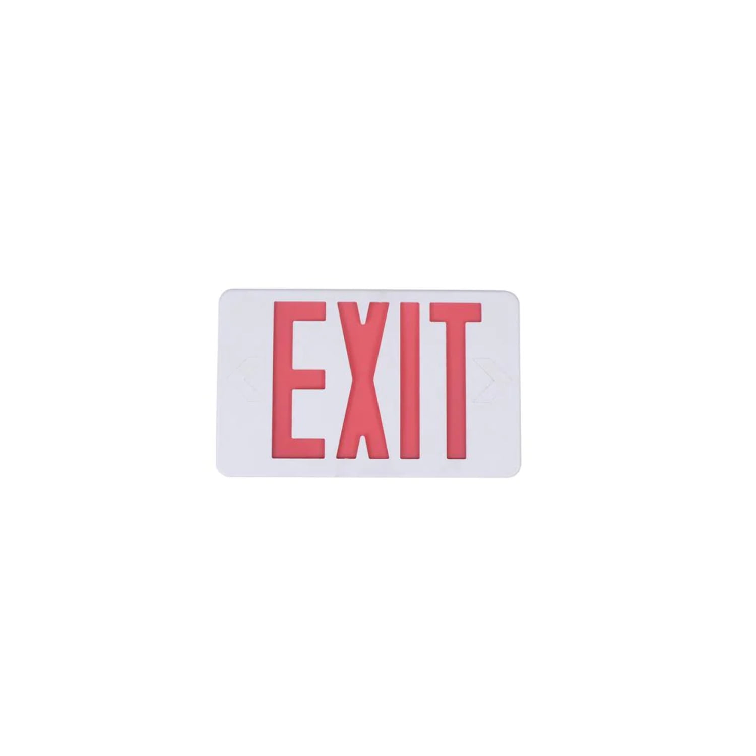 Commercial Electric 14-Watt Equivalent Integrated LED White Exit Sign ...