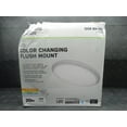 Commercial Electric 20 in. Low Profile LED Flush Mount Round Ceiling ...