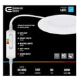 Commercial Electric Slim Baffle 4 in. Color Select Canless Recessed LED ...