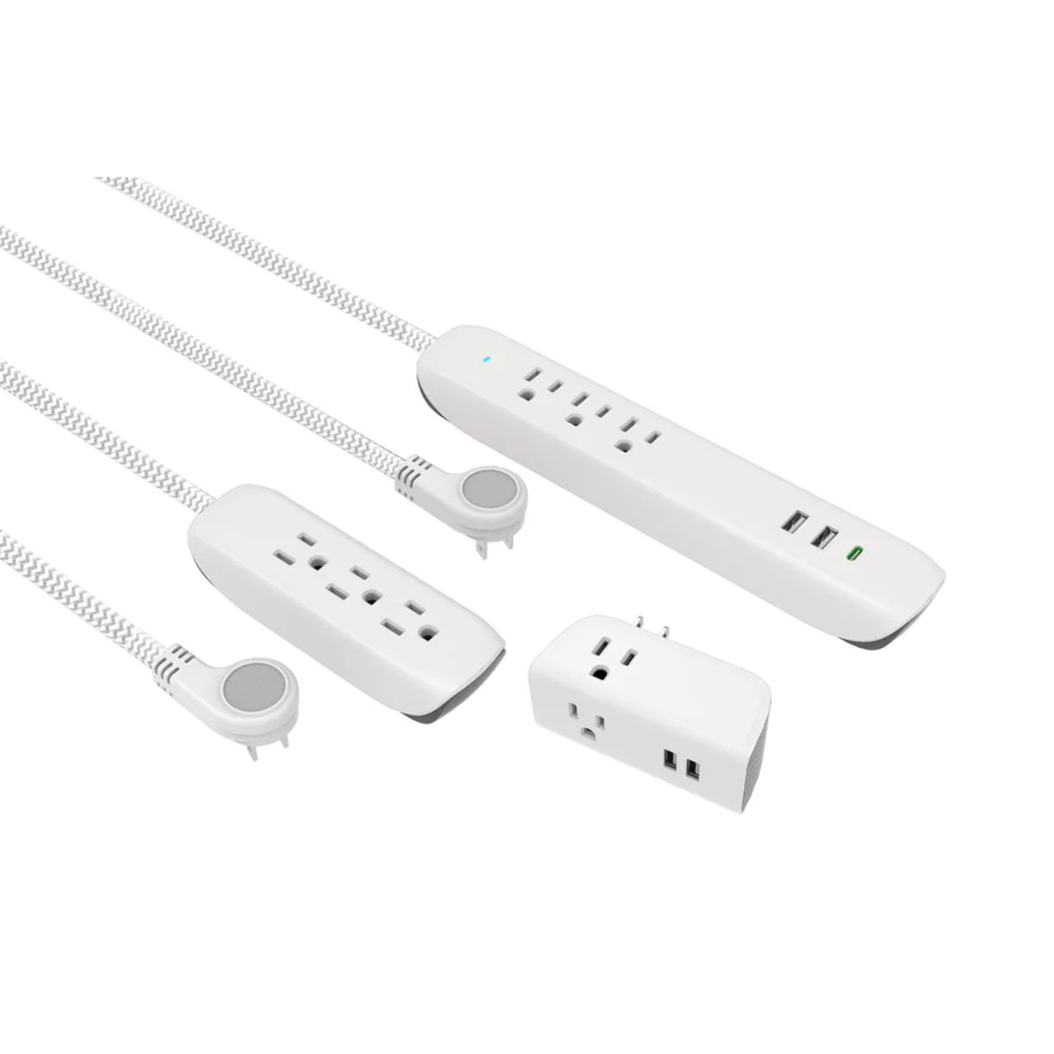 Commercial Electric: 4 Ft. Multi-Plug & Wall-Mounted Surge Protector ...