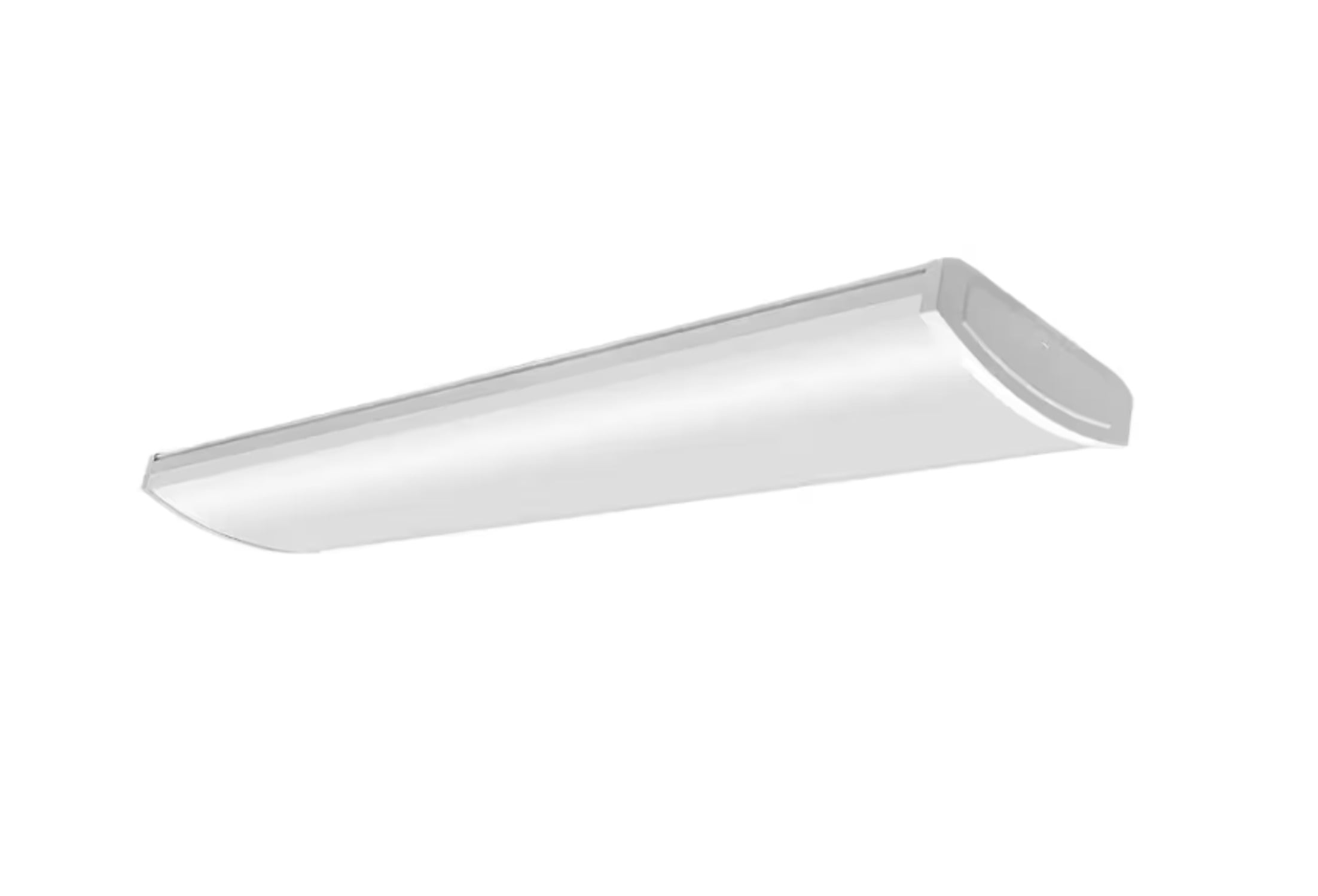 Commercial Electric 4 ft. 5200 Lumens LED Wraparound Light Garage Light ...