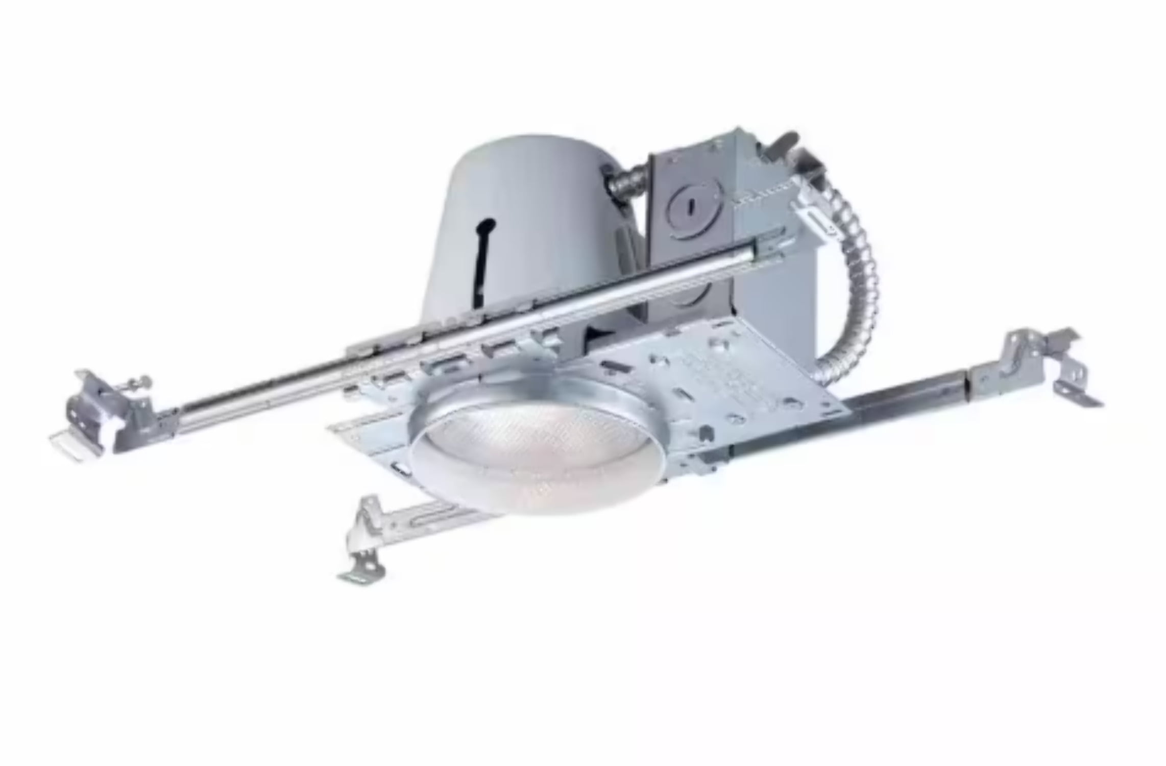 Commercial Electric 4 in. White Recessed Non-IC New Construction ...
