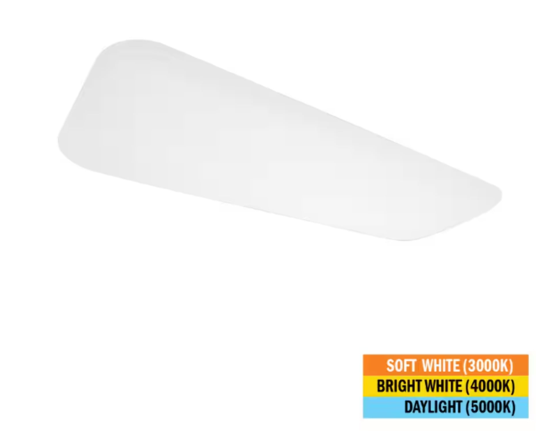 Commercial Electric 48 in. x 18 in. Low Profile LED Flush Mount ...