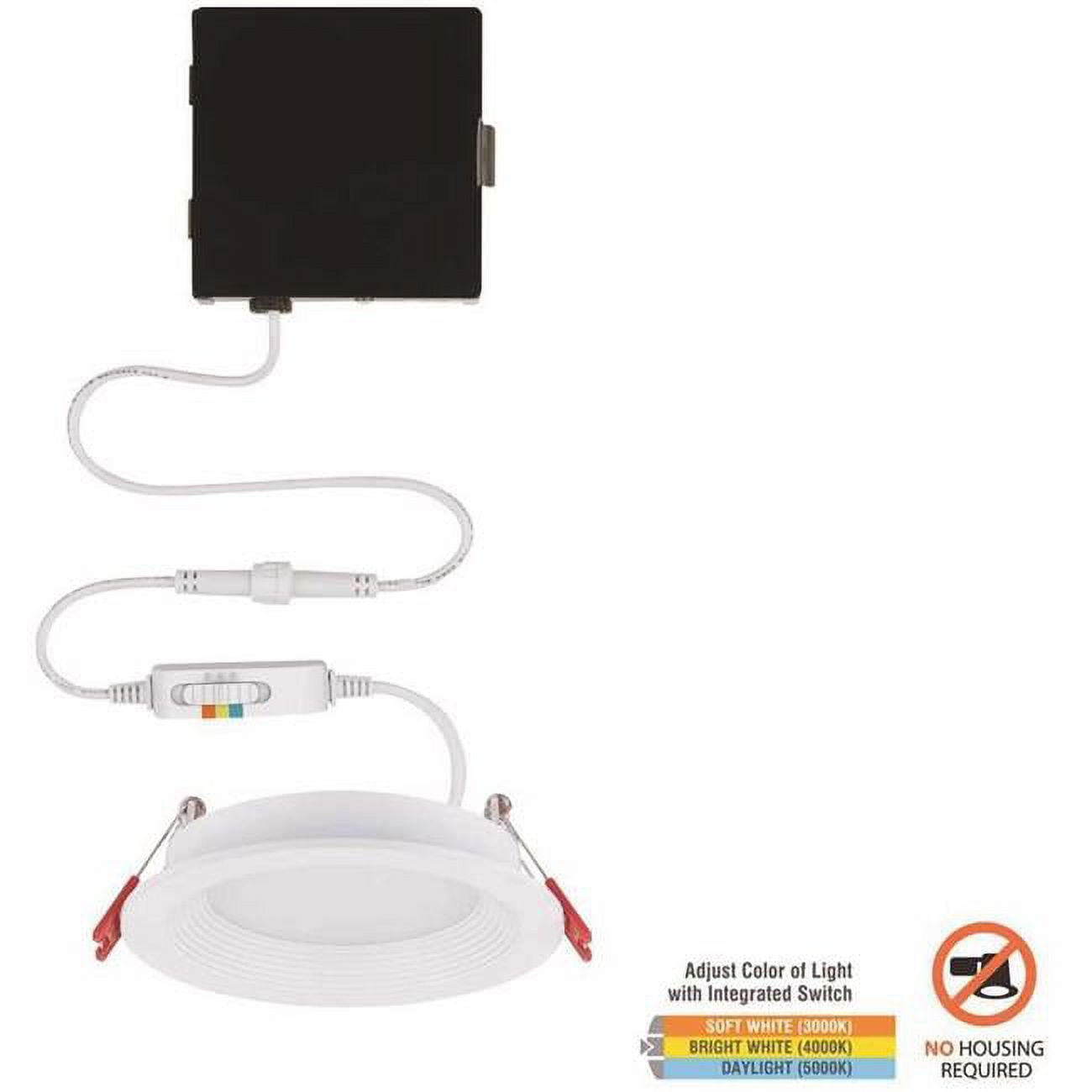 Slim Baffle 4 in. Adjustable CCT Canless New Construction & Remodel IC ...