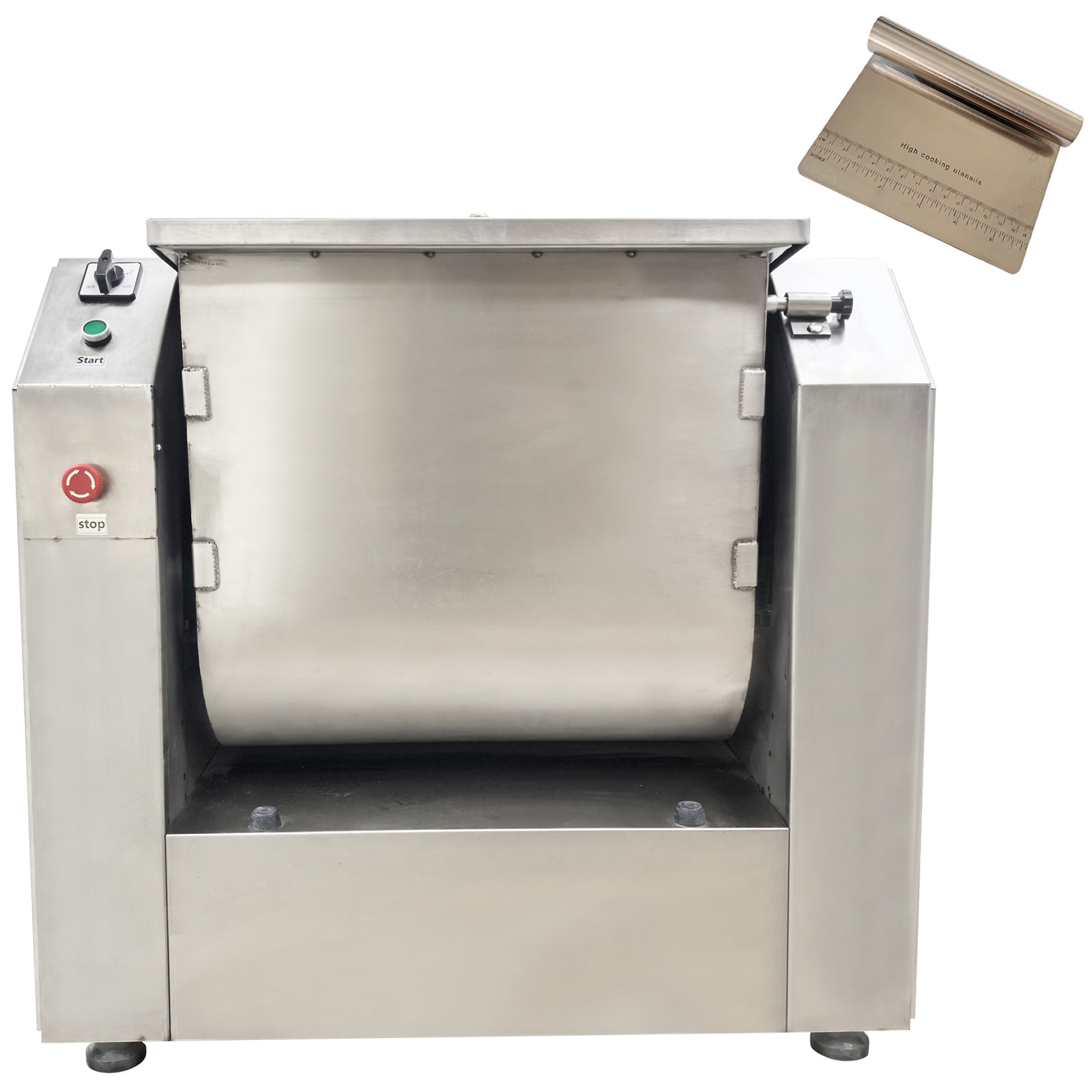 Commercial Electric Dough Mixer 75L Stainless Steel 90° Tilting Barrel ...