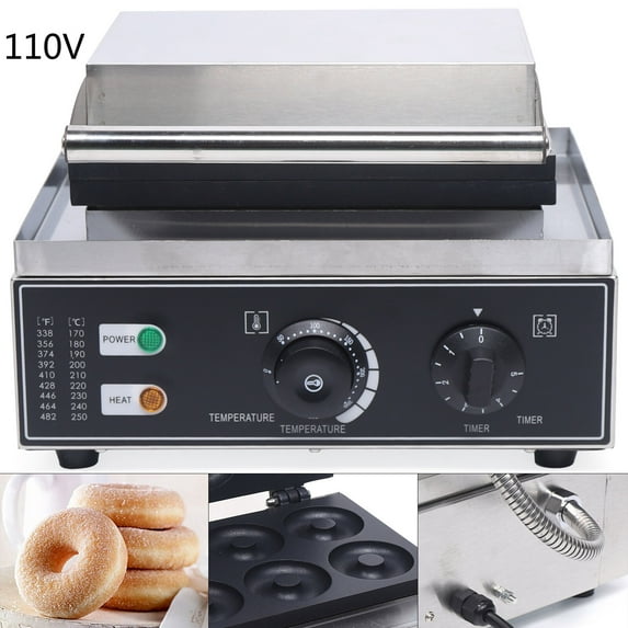 Commercial Electric Doughnut Maker Non-stick Waffle Donut Bake Machine ...
